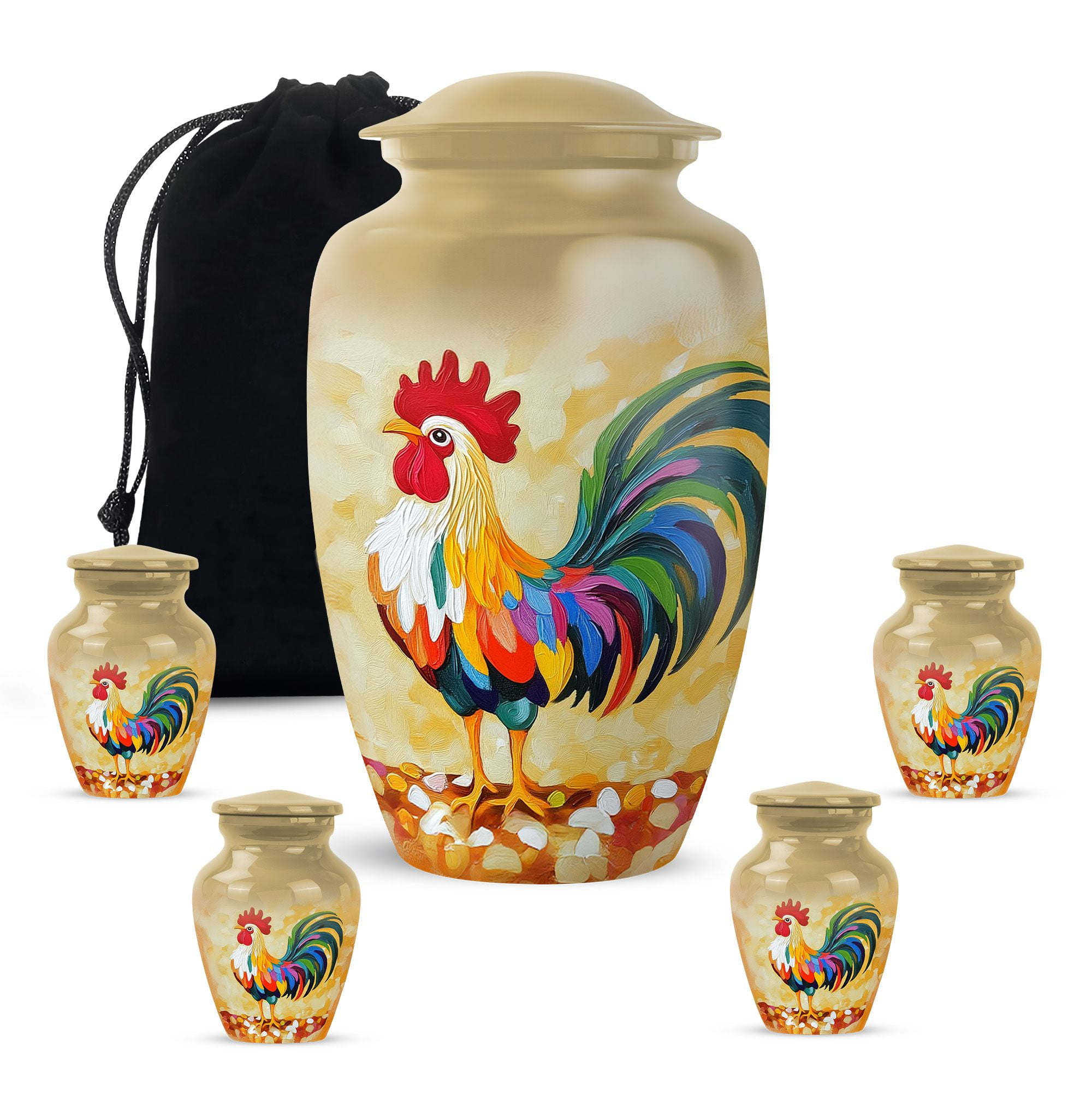 KARYLIZ Chicken Urn - Urn For Ashes Adult Male - Mini Cremation Urns ...