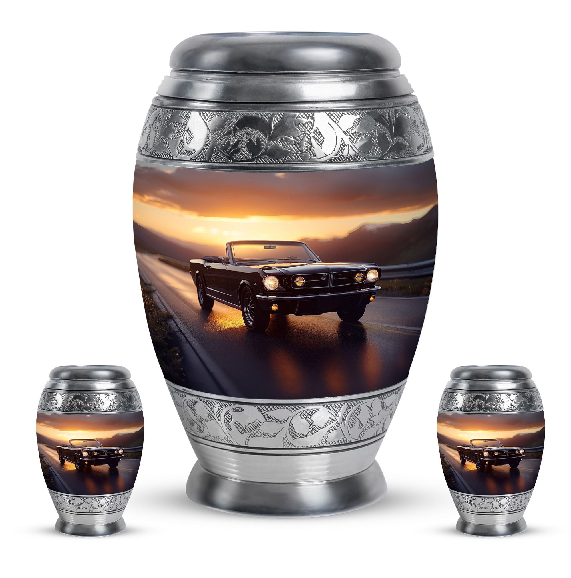 KARYLIZ Classic Car Large Urns For Human Ashes Adult Male - Burial Urns ...