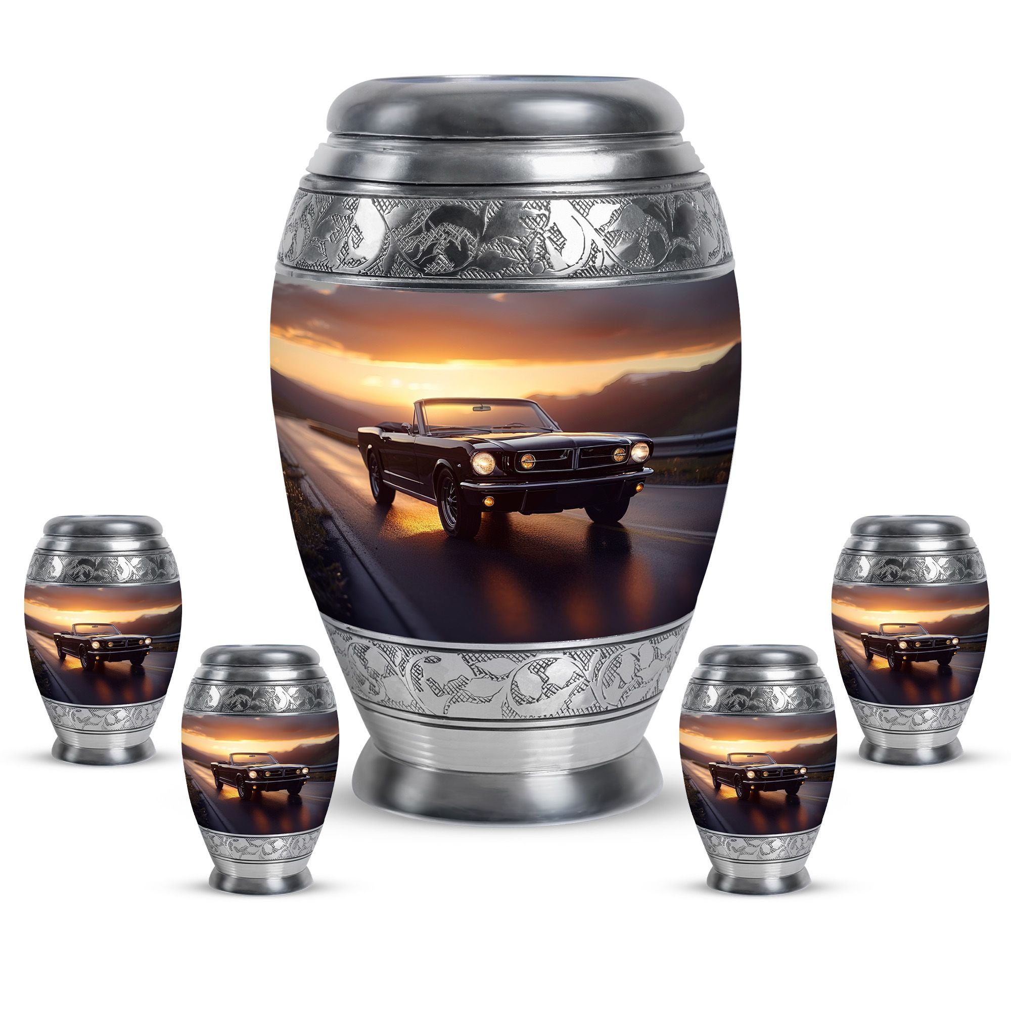 KARYLIZ Classic Car Urn - Cremation Keepsakes For Ashes - Small Urn For ...