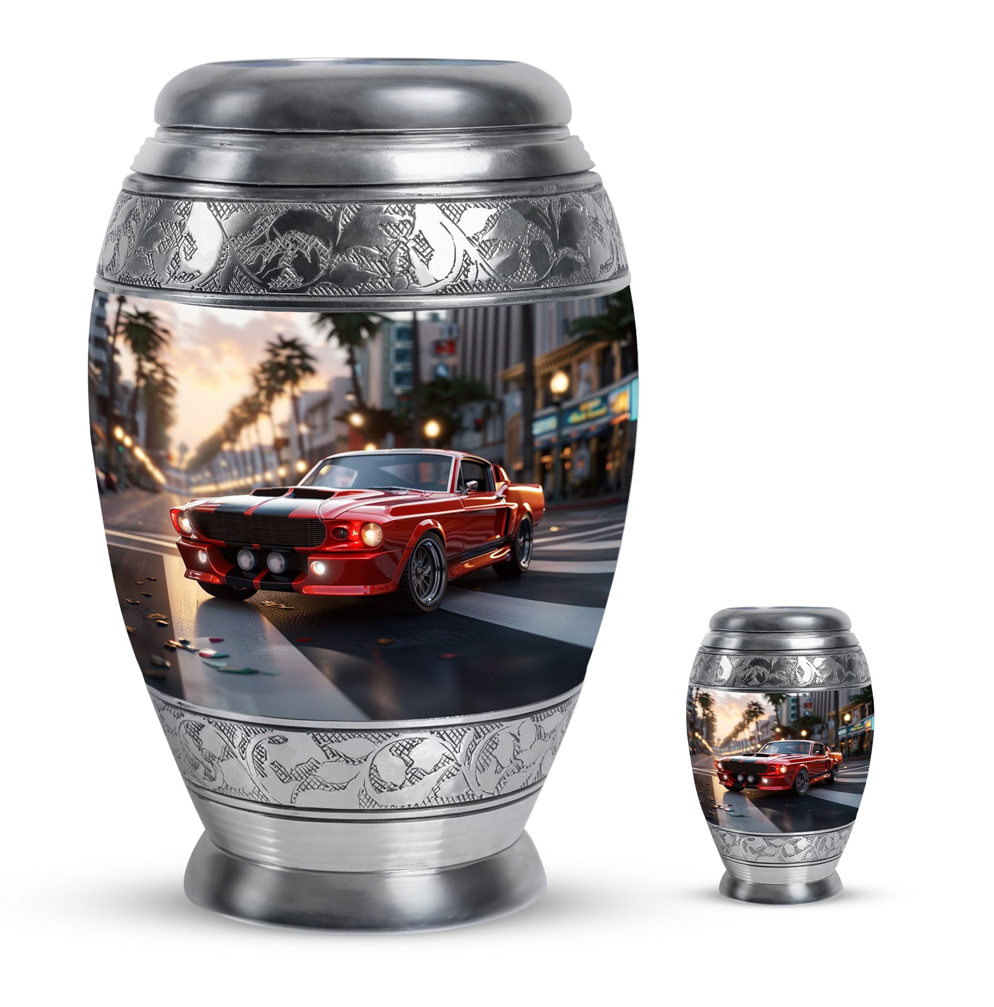 KARYLIZ Classic Car Urn For Human Ashes Adult Female - Cremation Urn ...