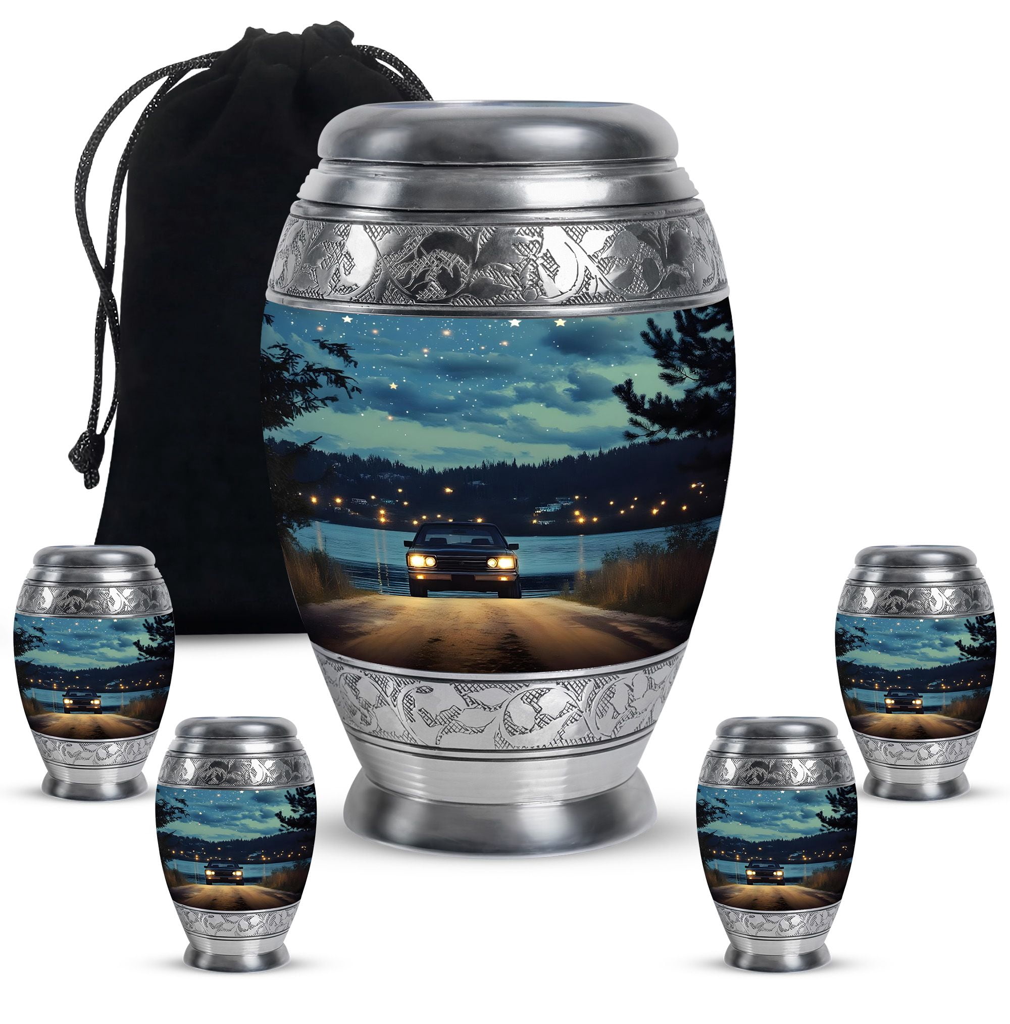 KARYLIZ Classical Car Cremation Urns for Women - Keepsake Urns for ...