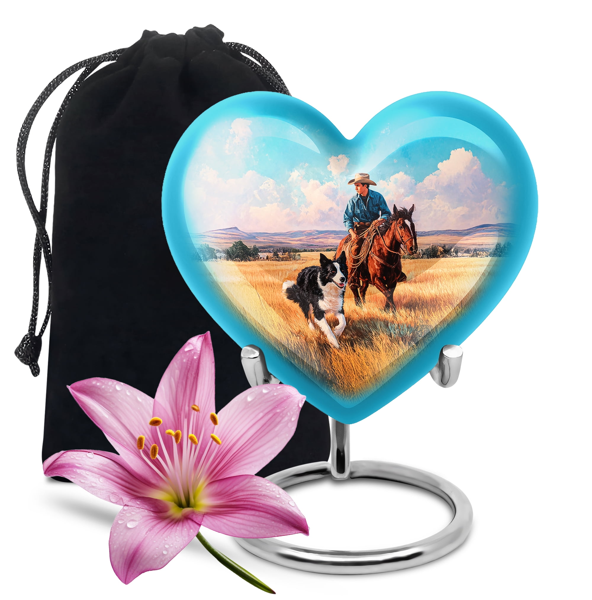 KARYLIZ Cowboys Funeral Urns For Adult Ashes Men, Urn for Ashes, Large ...