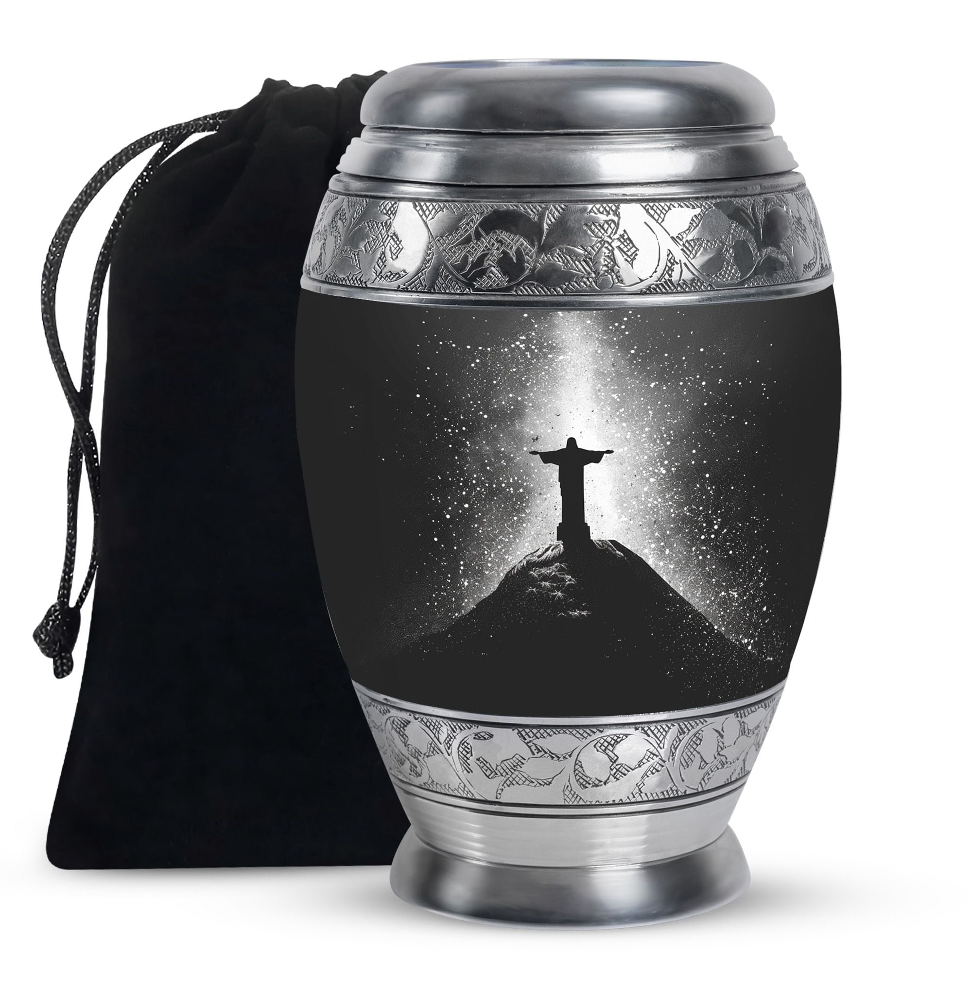 KARYLIZ Cross Cremation Urn For Human Ashes - Urn Vase - Urn For ...
