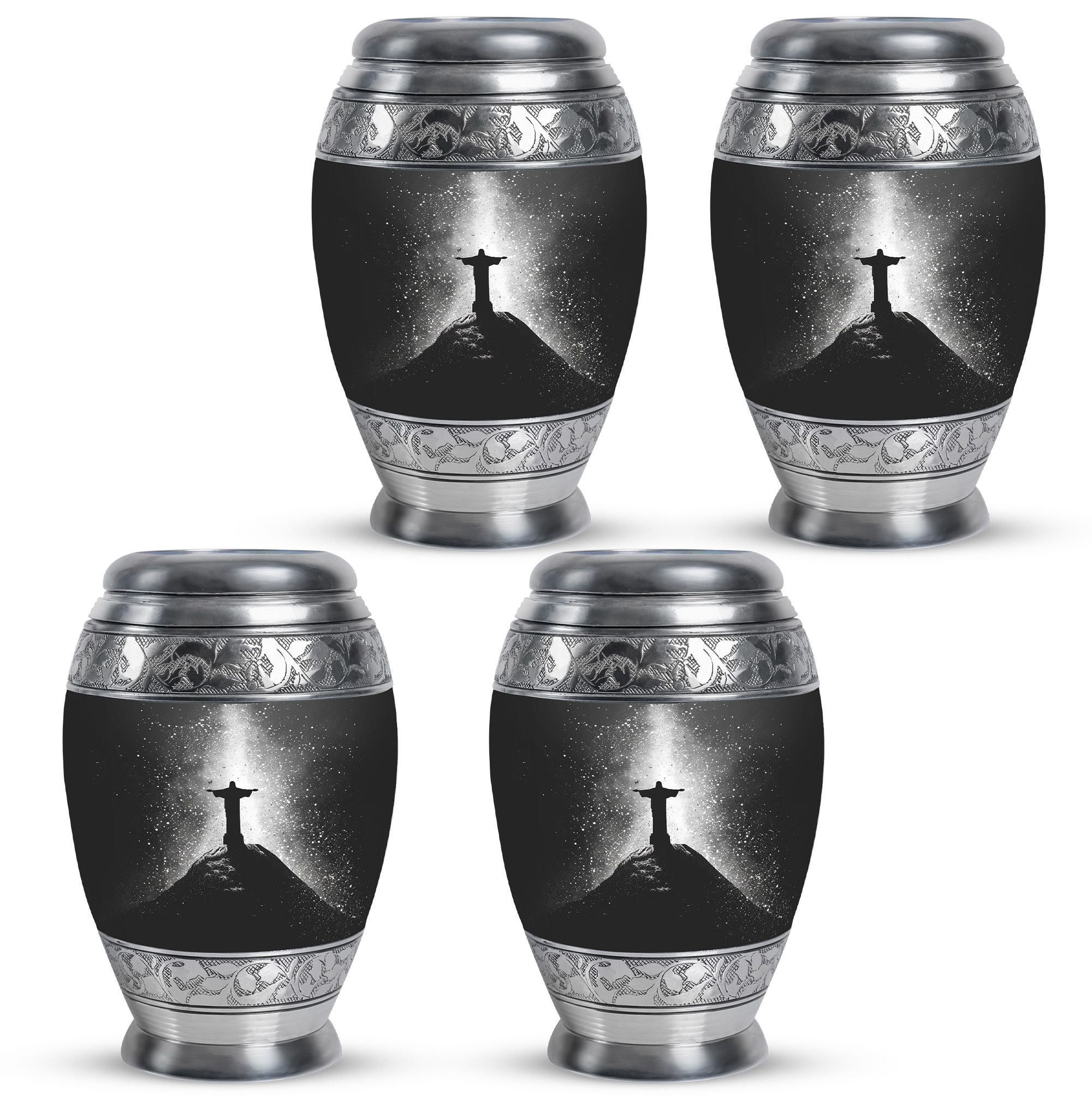 KARYLIZ Cross Cremation Urn - Urns For Human Ashes Adult Male - Unique ...