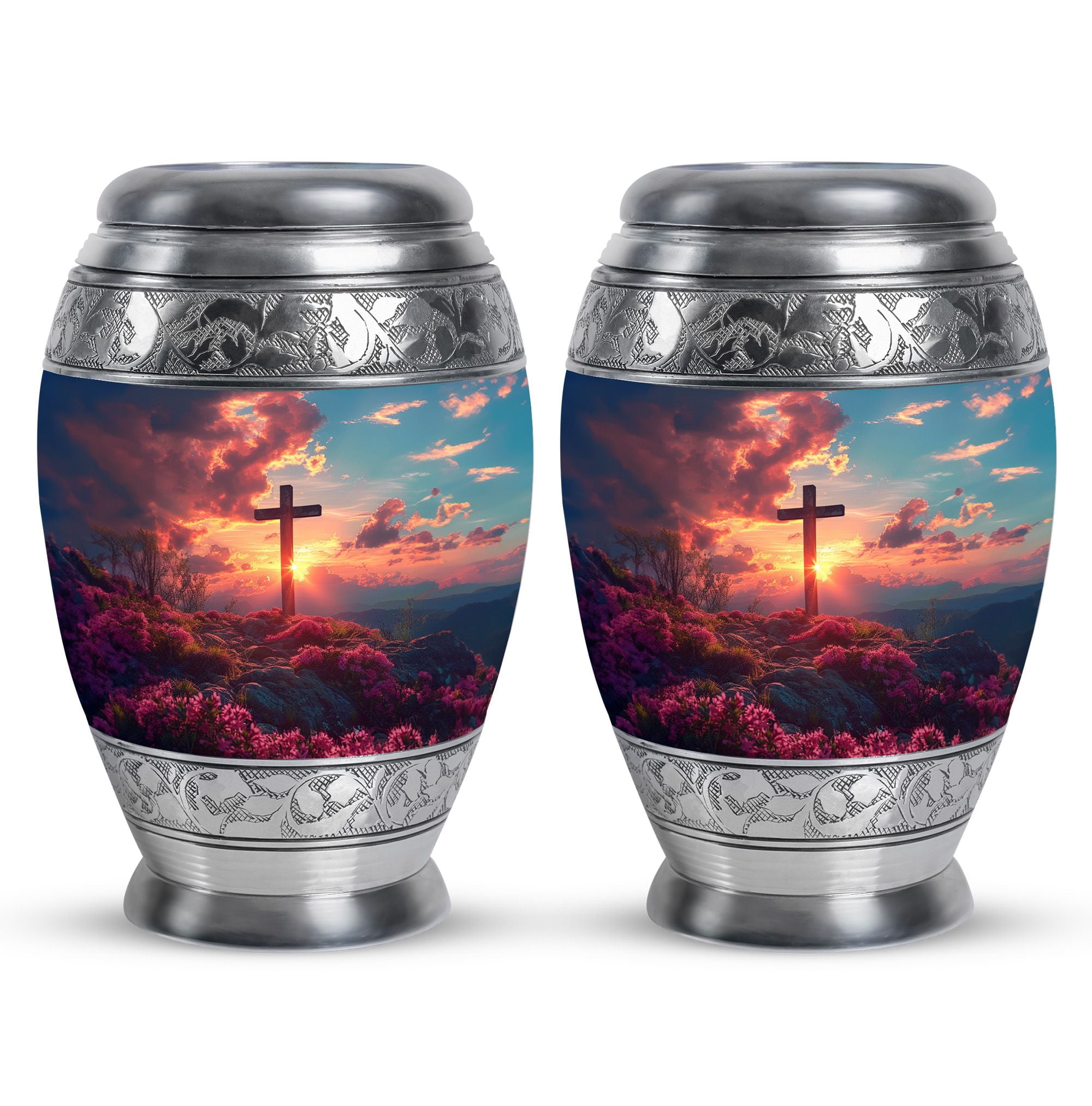 KARYLIZ Cross Cremation Urns For Human Ashes - Small Urn For Human ...