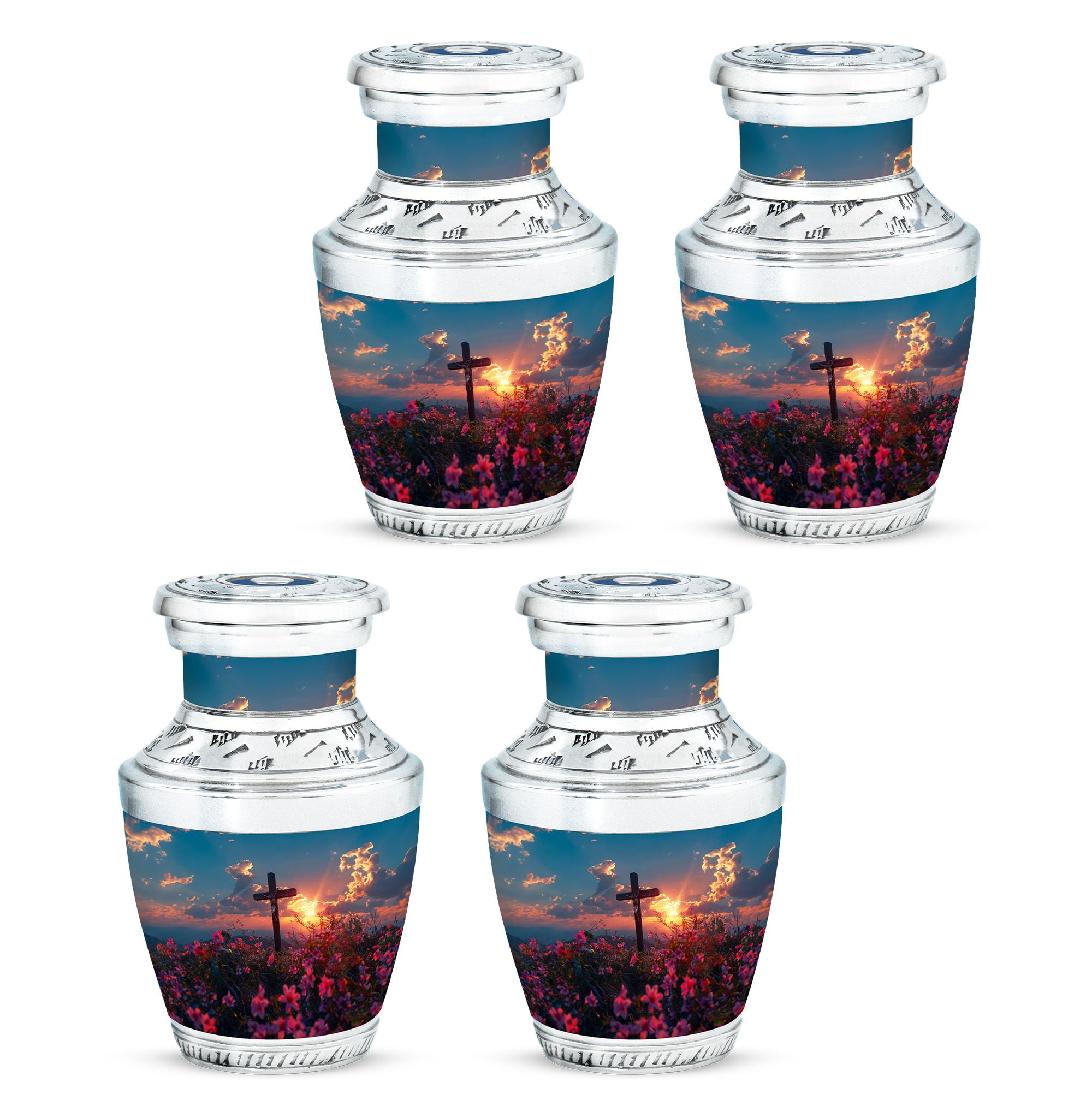 KARYLIZ Cross Keepsake Urn for Ashes - Small Memorial Cremation Urn for ...