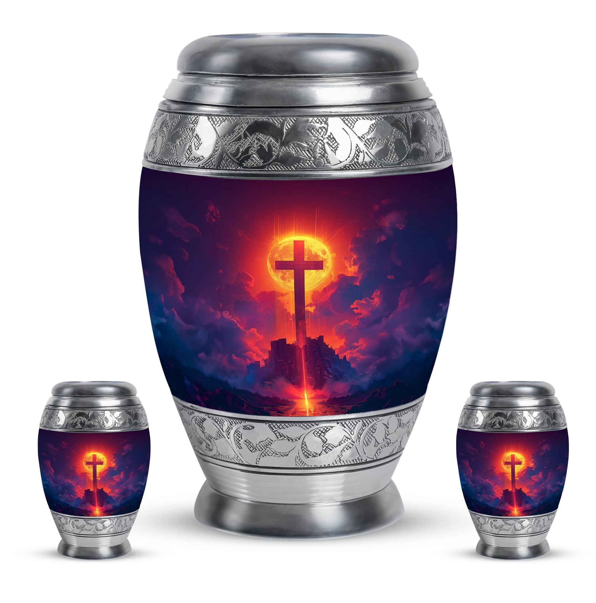 KARYLIZ Cross Urn - Cremation Urns For Women, Urn For Ashes Adult Male ...
