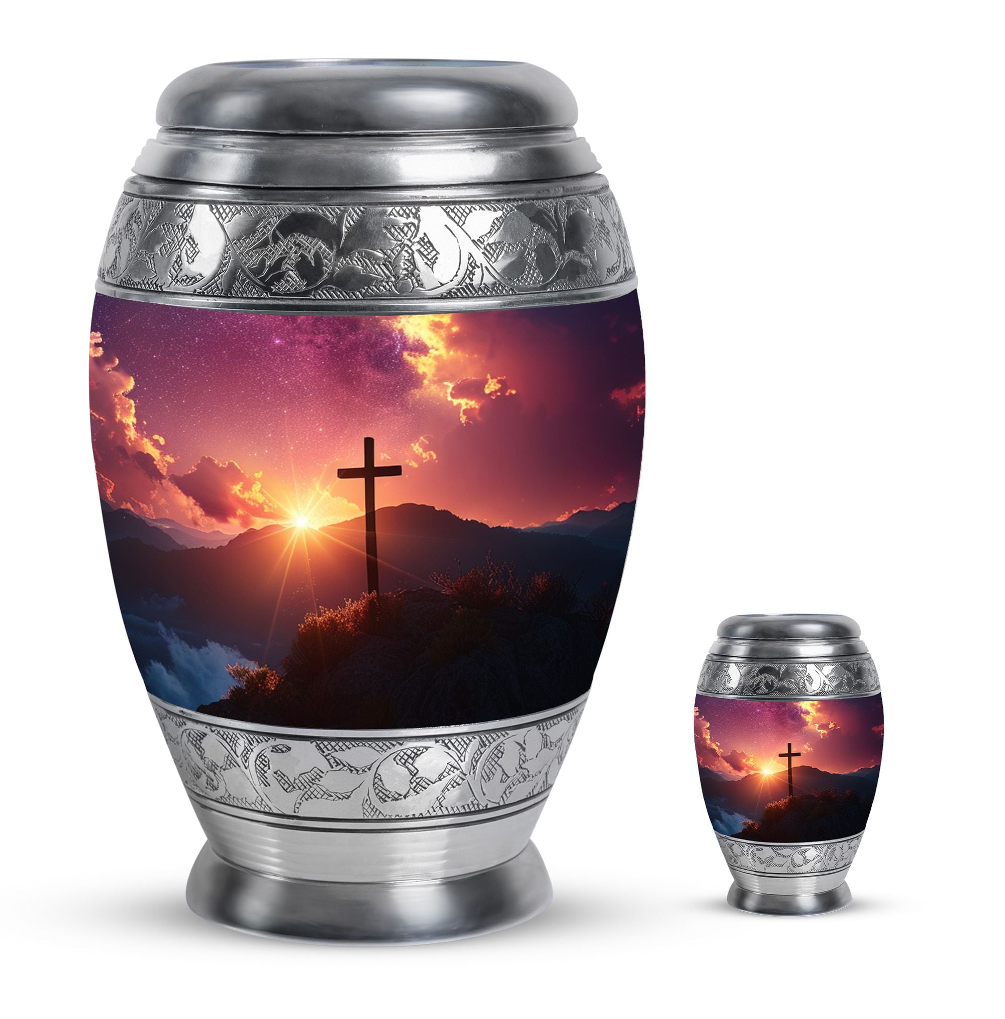 KARYLIZ Cross Urn - Sunset Urn - Cross Cremation Urns For Human Ashes ...