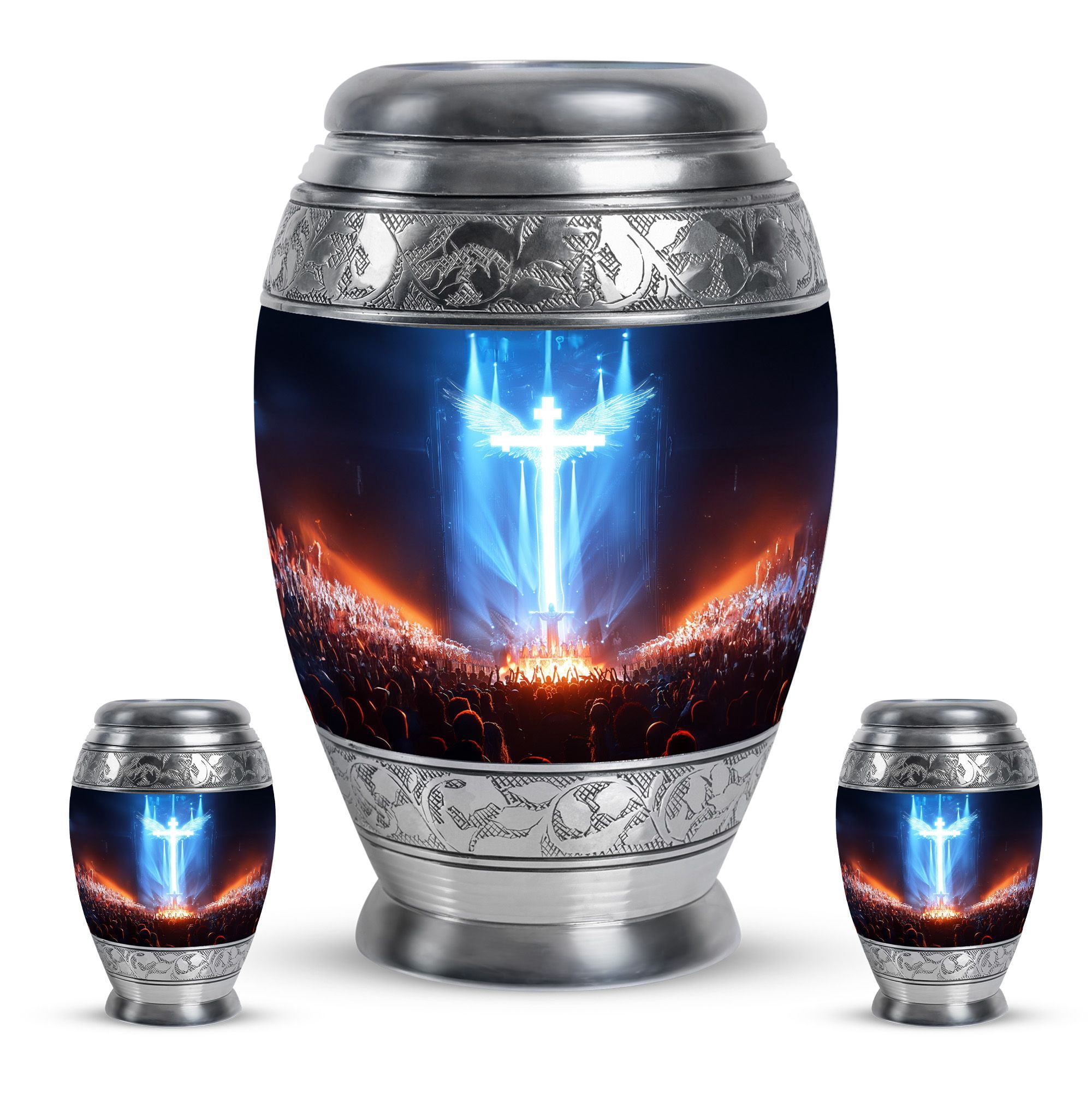 KARYLIZ Cross Urn For Women Human Ashes - Funeral Urn - Cremation Urn ...