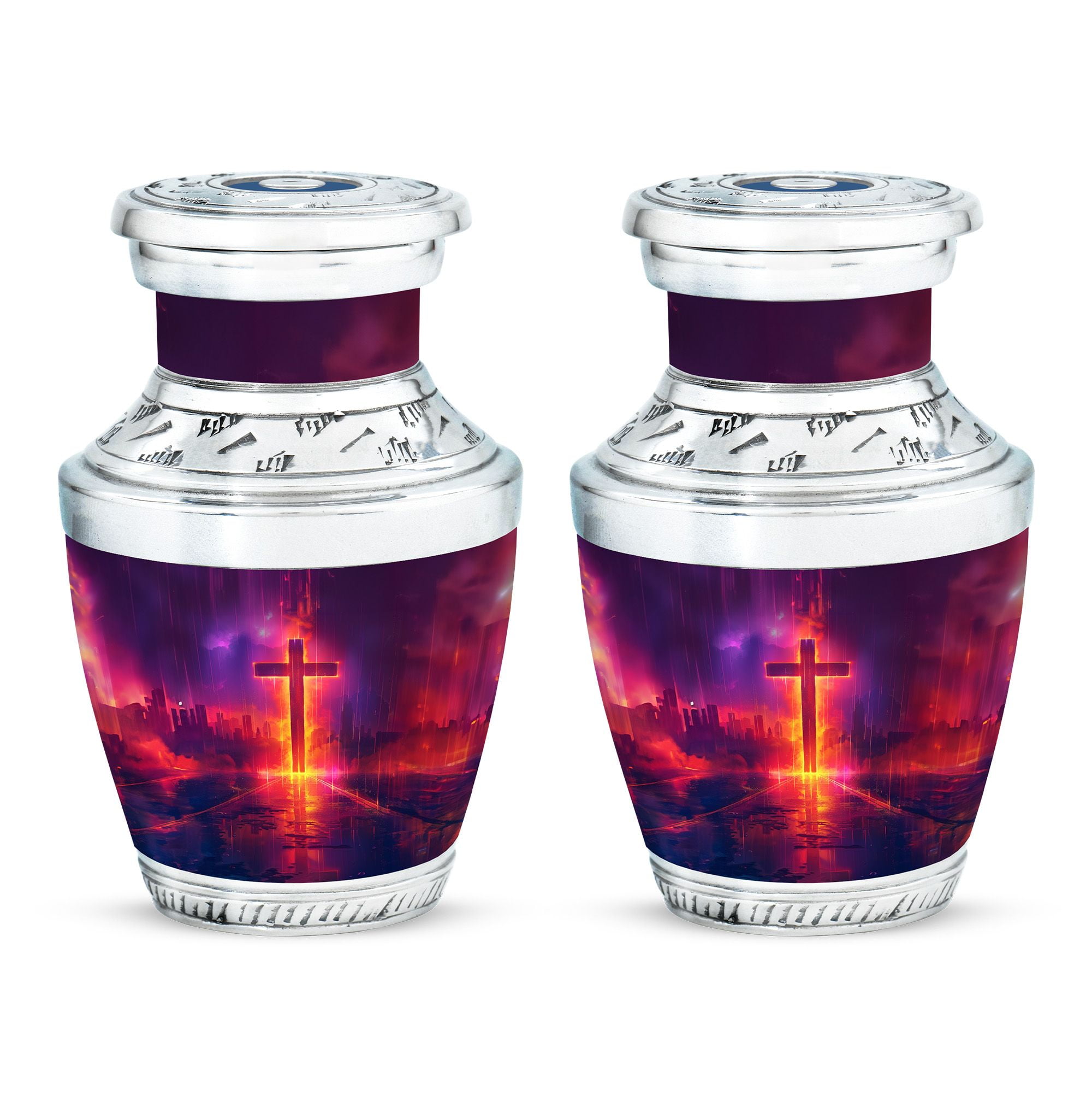 KARYLIZ Cross Urns for Ashes Adult Female - Memorial Cremation Urn for ...