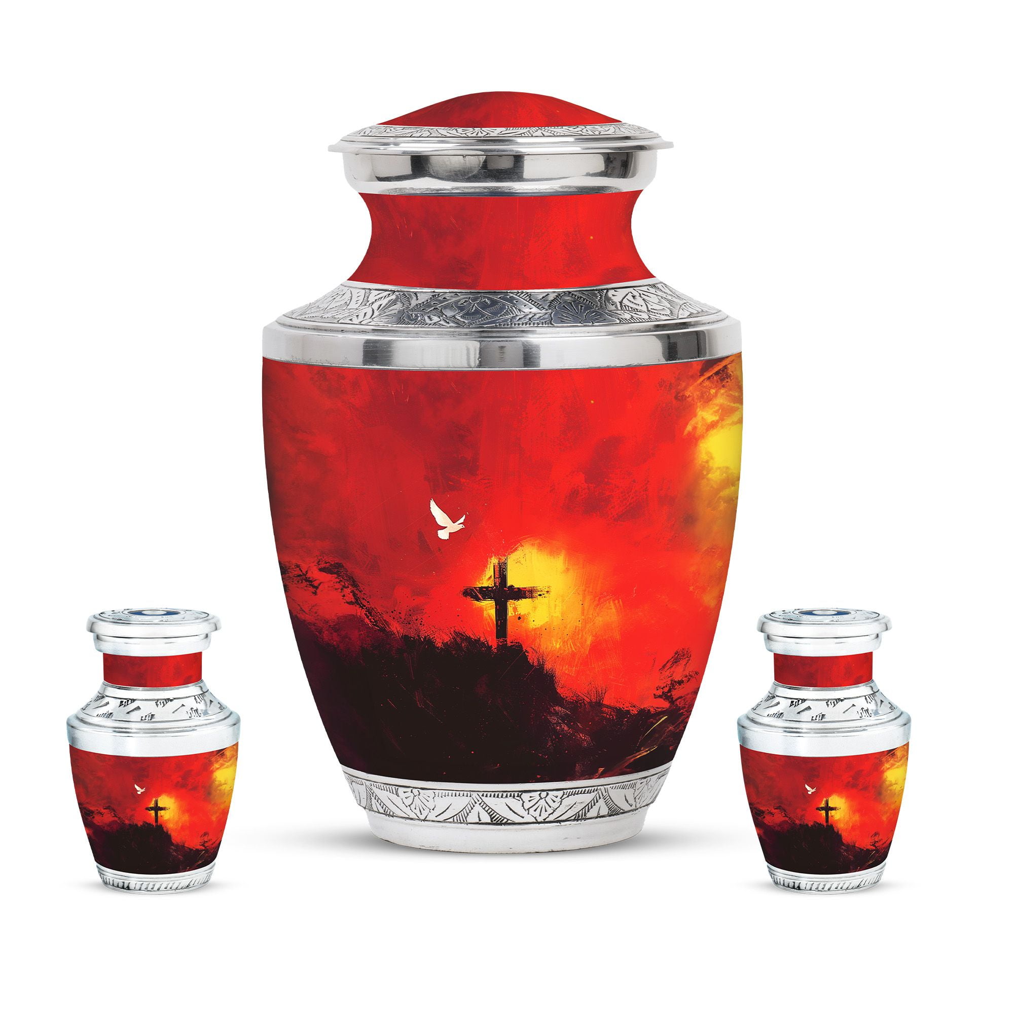 KARYLIZ Cross Urns for Ashes Adult Female Mom - Cremation Urn for ...