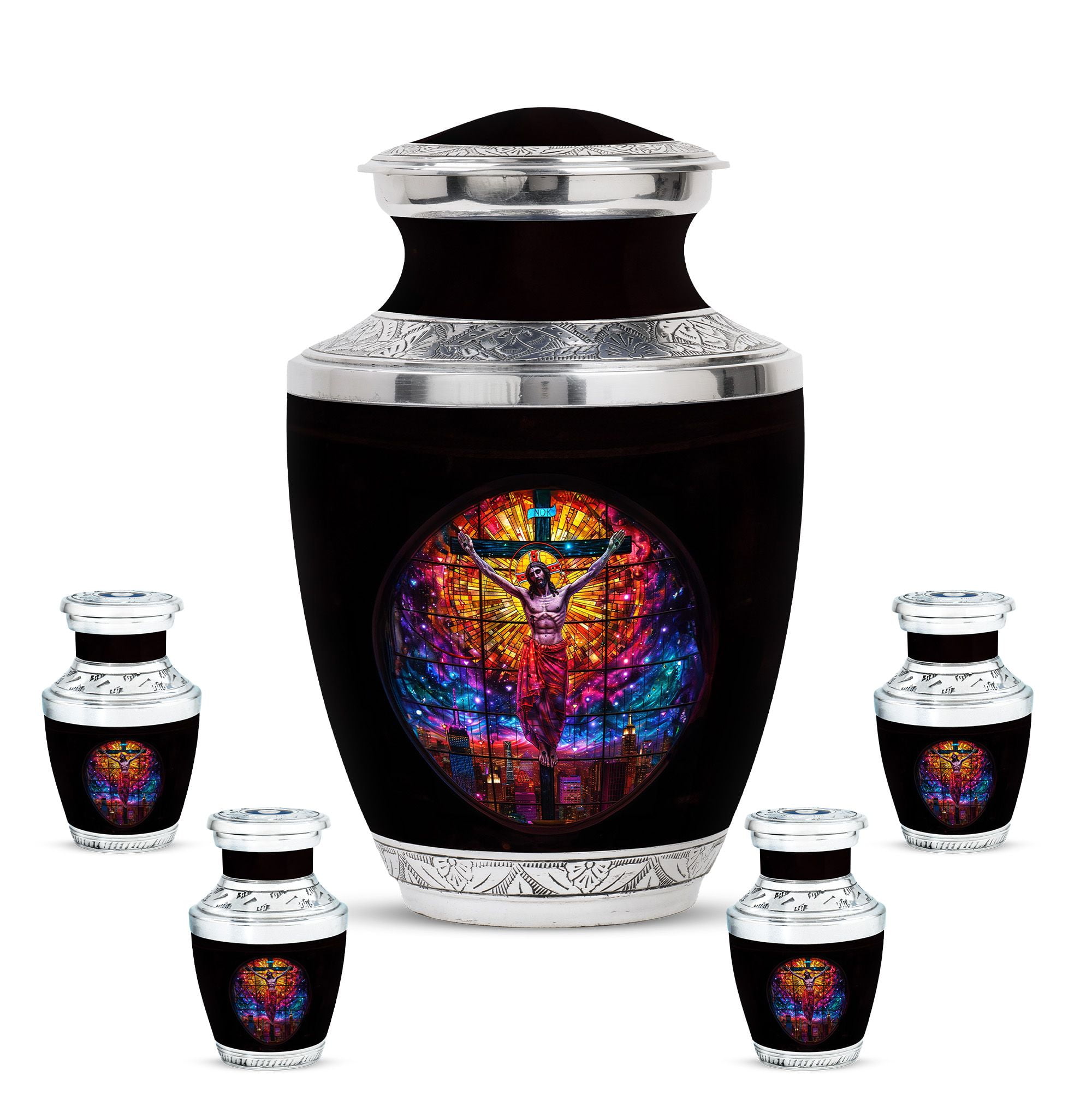 KARYLIZ Cross Urns for Ashes Adult Male - Cremation Urn for Human Ashes ...