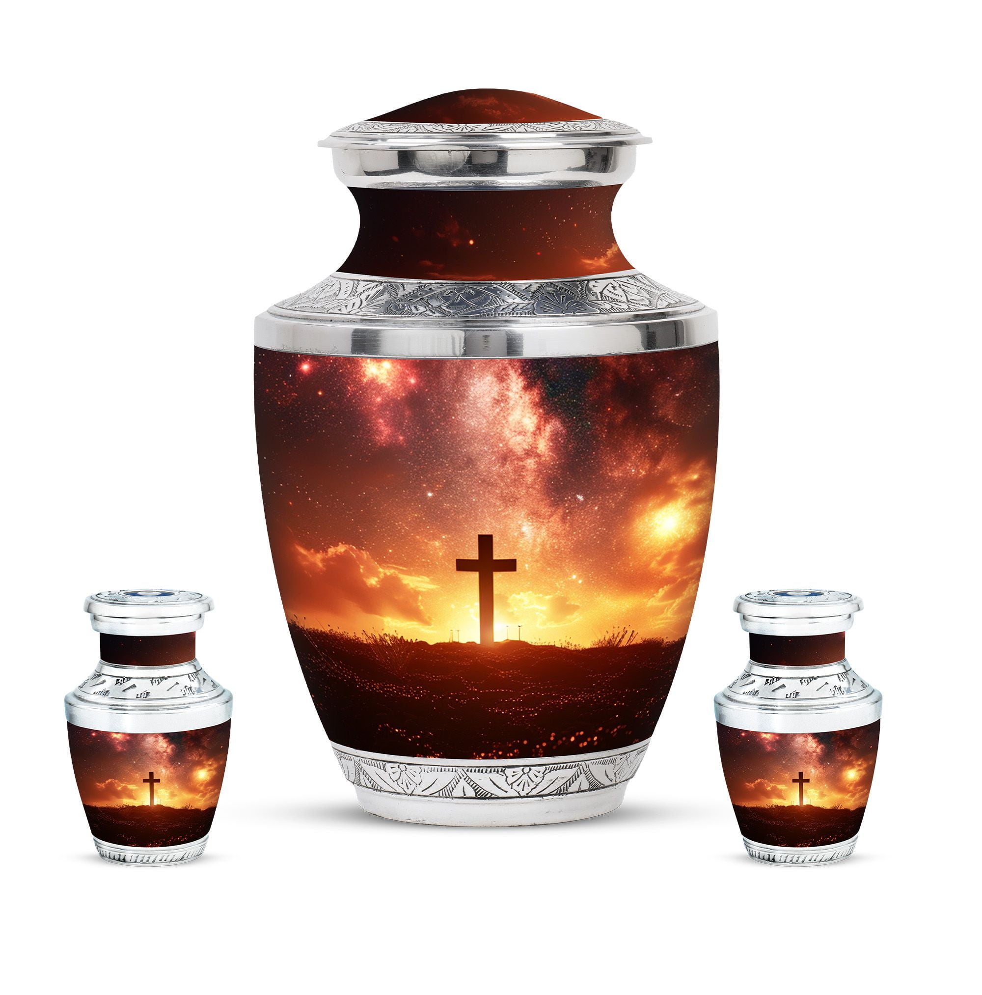 KARYLIZ Cross Urns for Ashes - Cremation Urn for Ashes Adult Female ...
