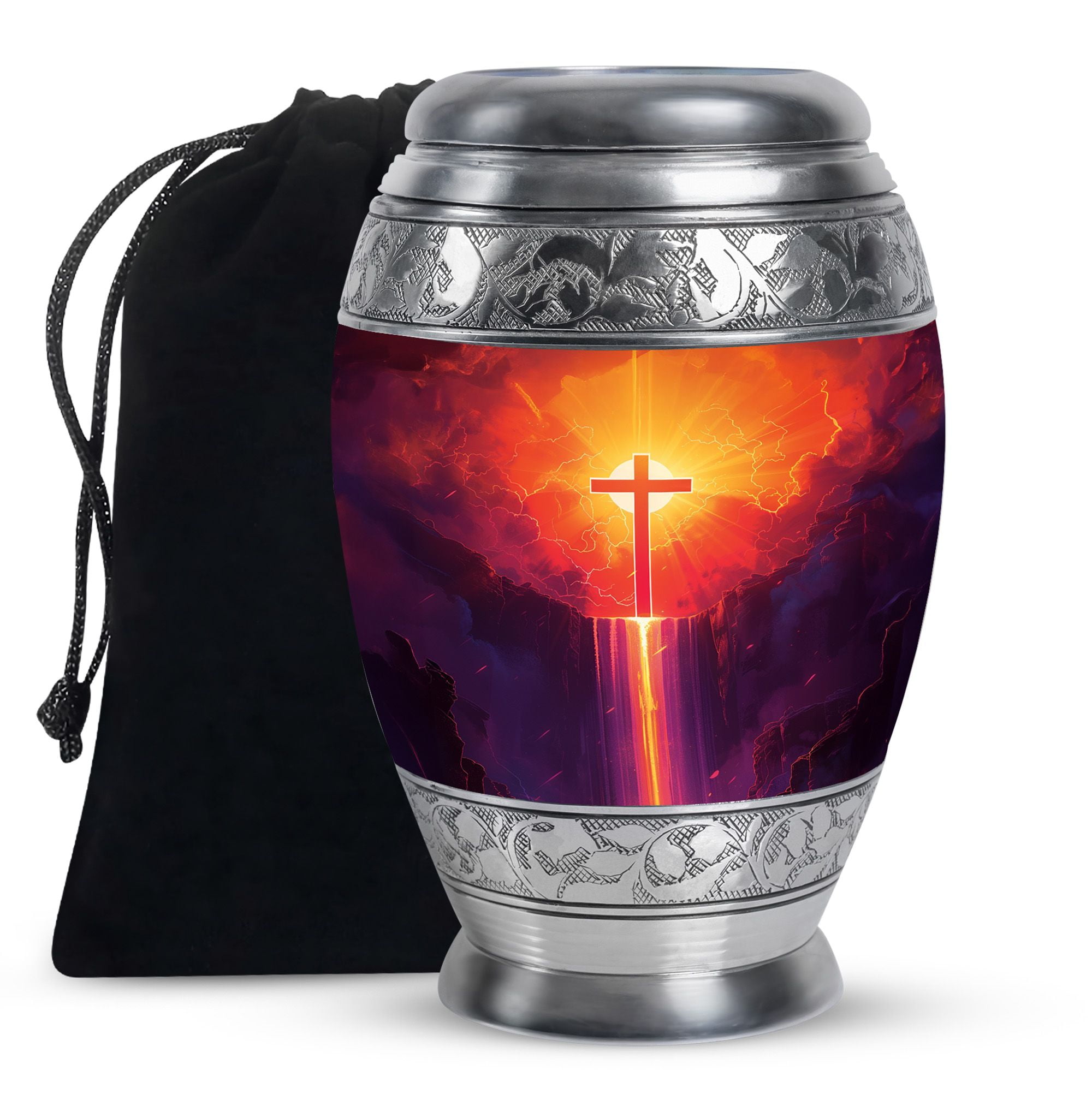 KARYLIZ Cross Urns For Human Ashes Adult Male Dad - Large Urns For ...