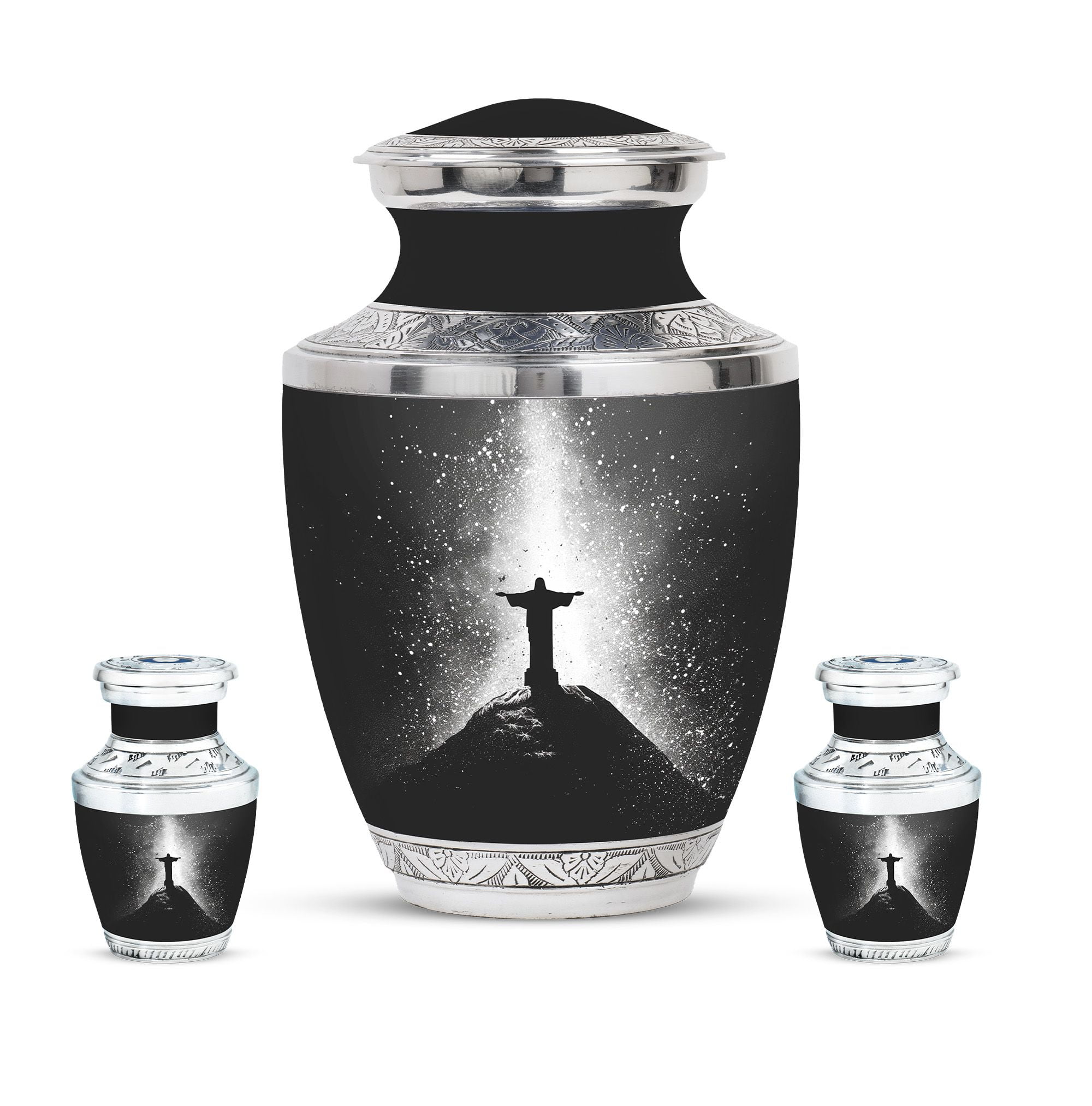 KARYLIZ Cross Urns for Human Ashes Adult Man - Cremation Urn for Human ...