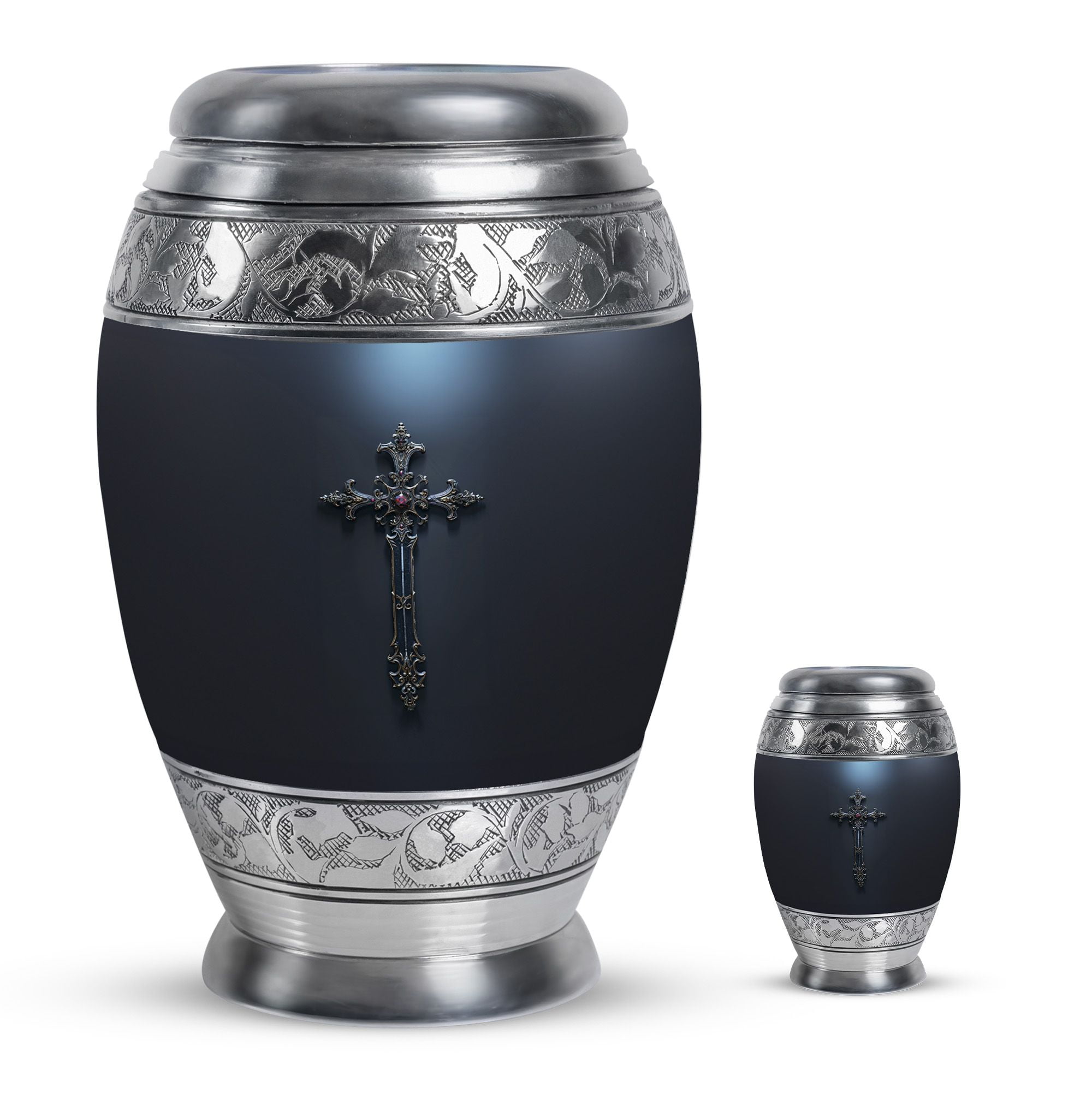 KARYLIZ Cross Urn For Human Ashes Adult Man - Large Urn - Cremation ...
