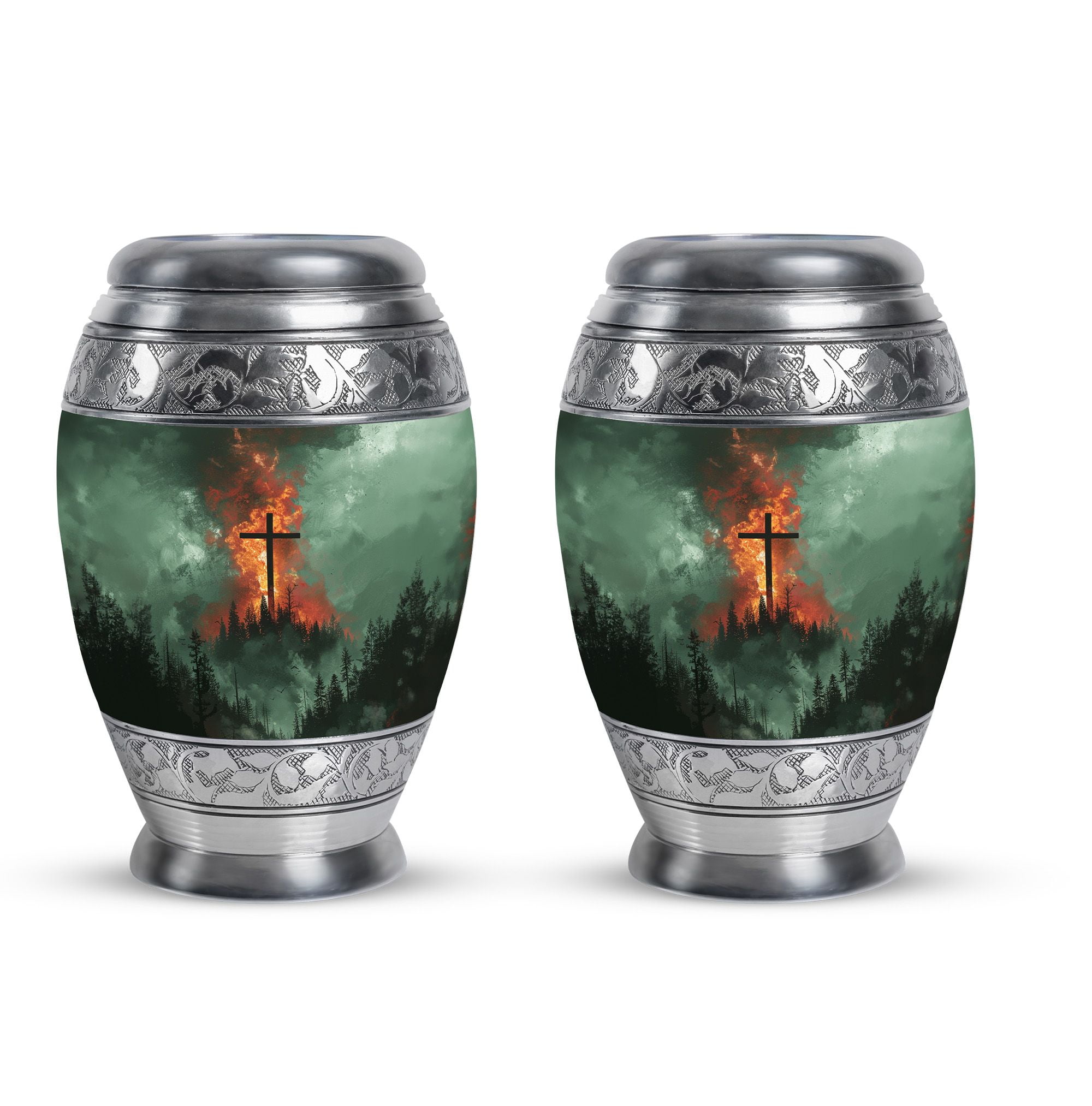 KARYLIZ Cross Urns For Human Ashes Adult - Urn Set - Adult Size Cremation Urns - Urn For Human ...