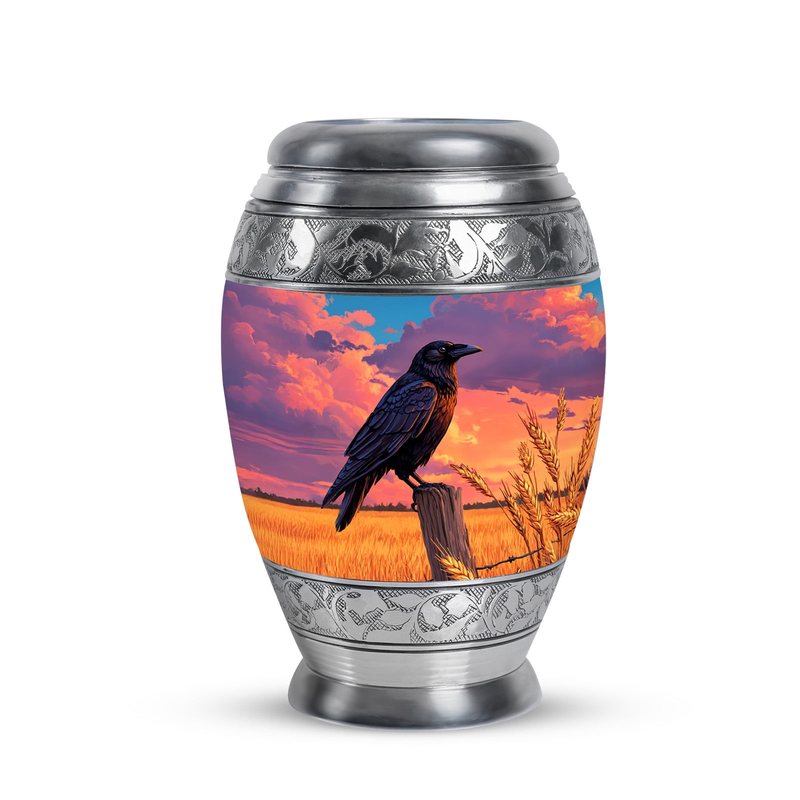 KARYLIZ Crow Cremation Urns For Human Ashes Women & Men - Crow at ...