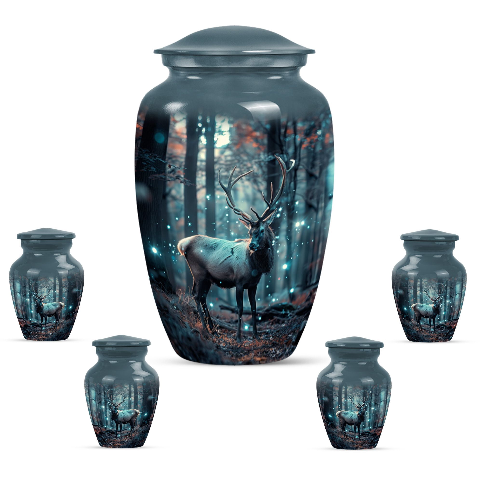 KARYLIZ Deer Cremation Urn - Blue 10