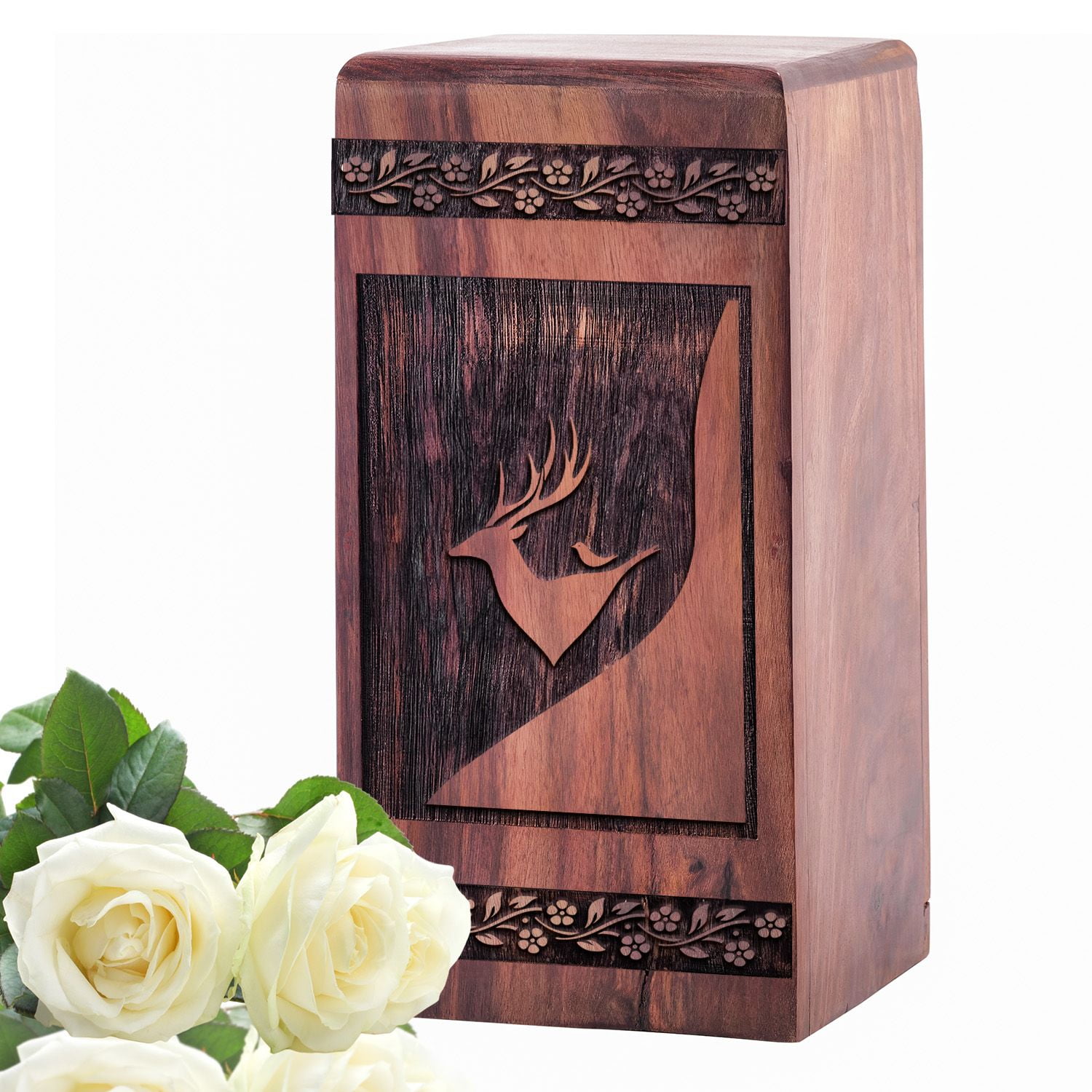 KARYLIZ Deer Mini Wooden Urns For Human Ashes Adult Male & Mother ...