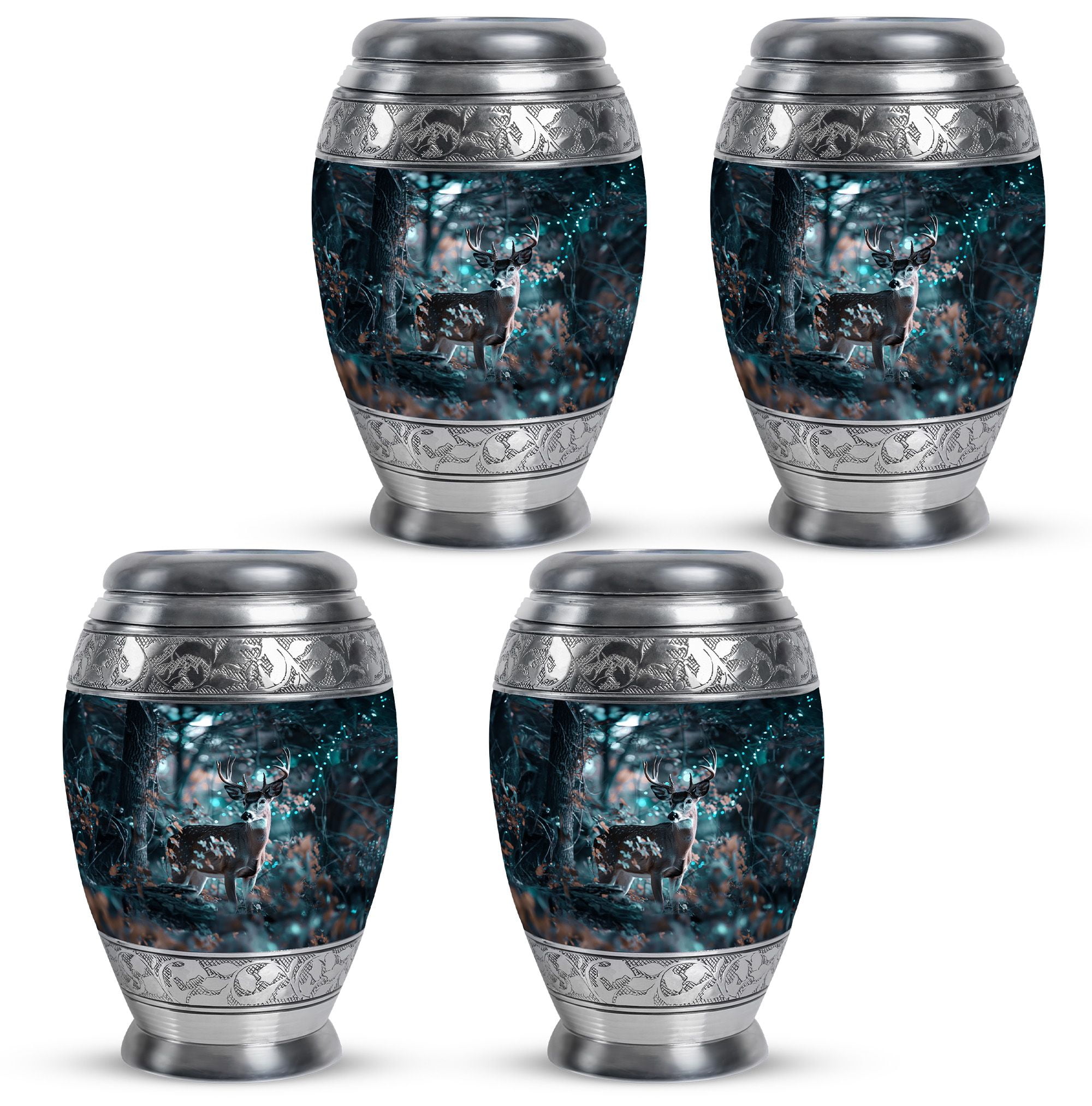 KARYLIZ Deer Urn For Human Ashes - Small Urn For Human Ashes Mom - Blue ...