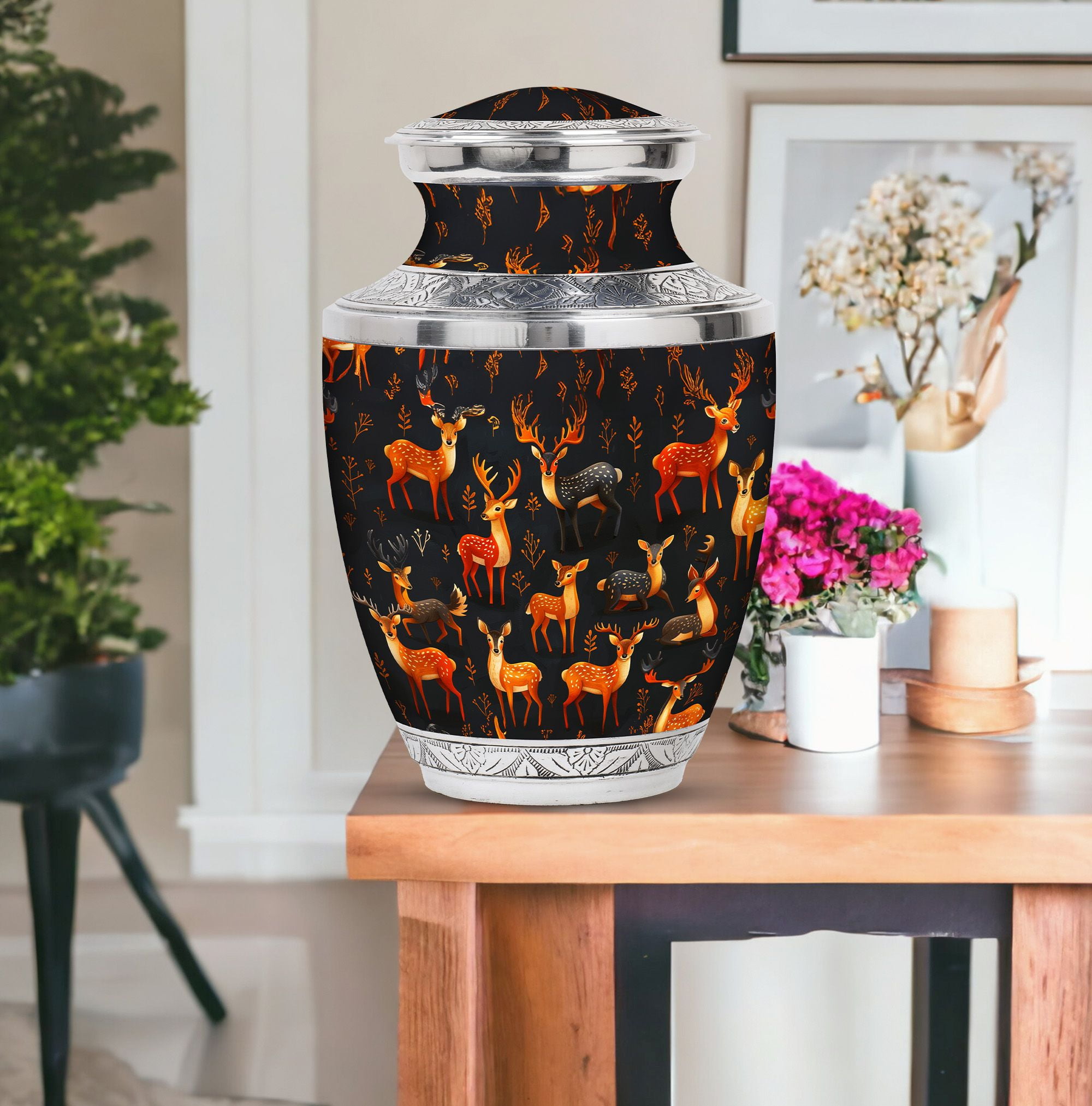 KARYLIZ Deer Urns for Ashes Adult Male - Cremation Urn for Human Ashes ...