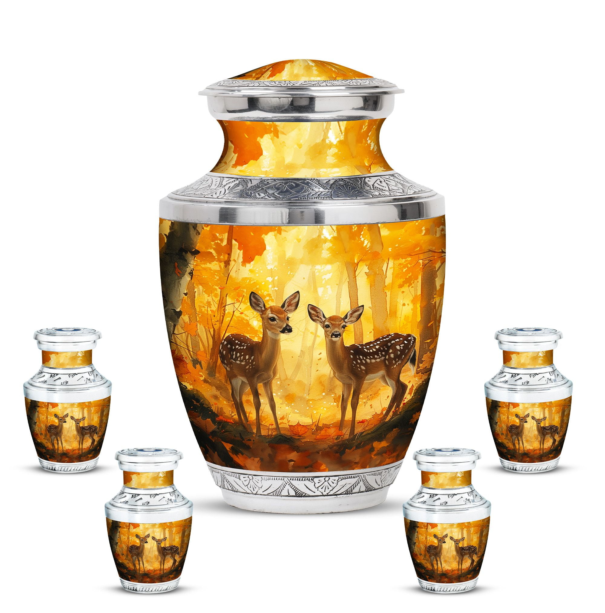 KARYLIZ Deer Urns for Cremation Ashes for Men - Large Urn for Ashes ...
