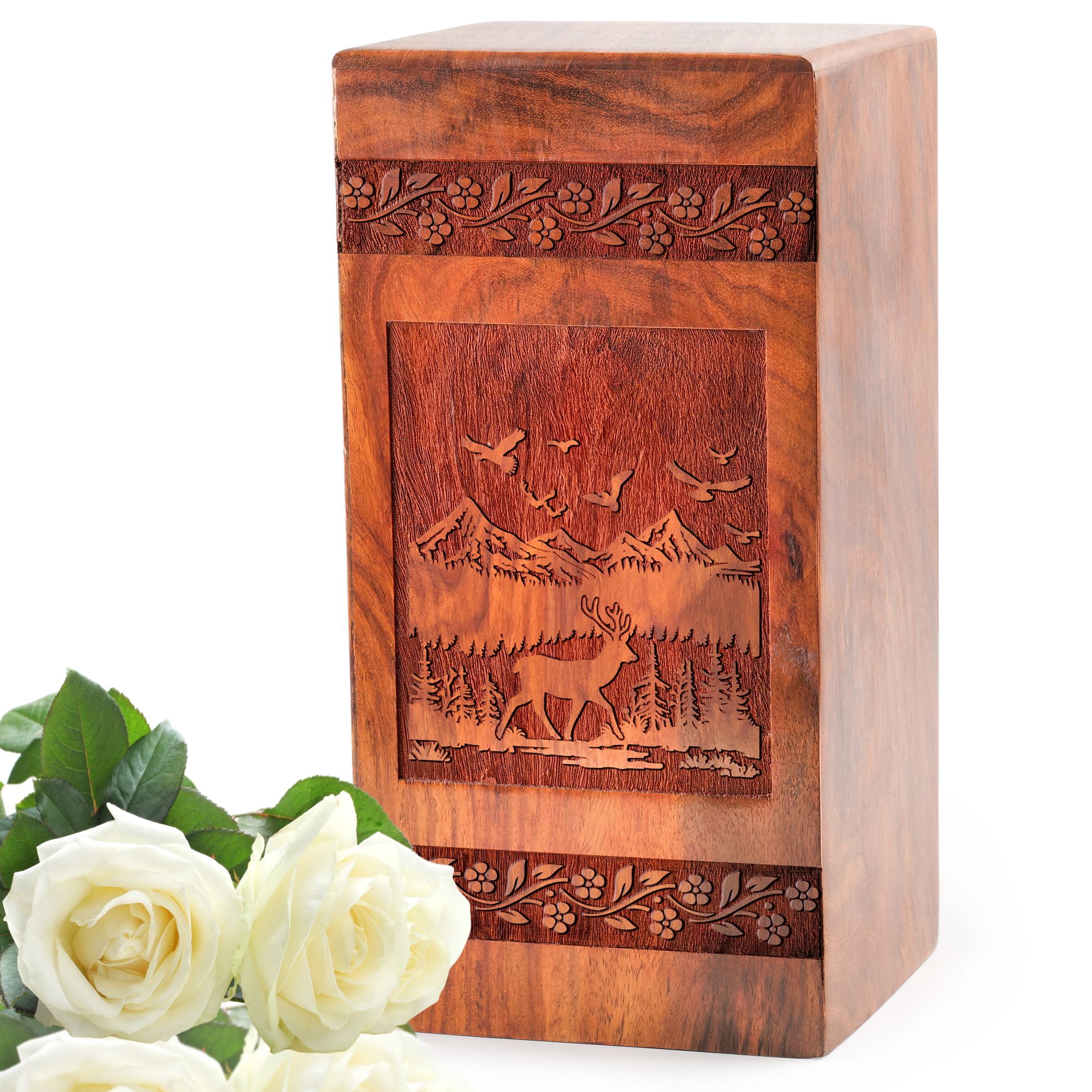 KARYLIZ Deer Urns For Human Ashes - Cremation Urns For Ashes - Urn Box ...