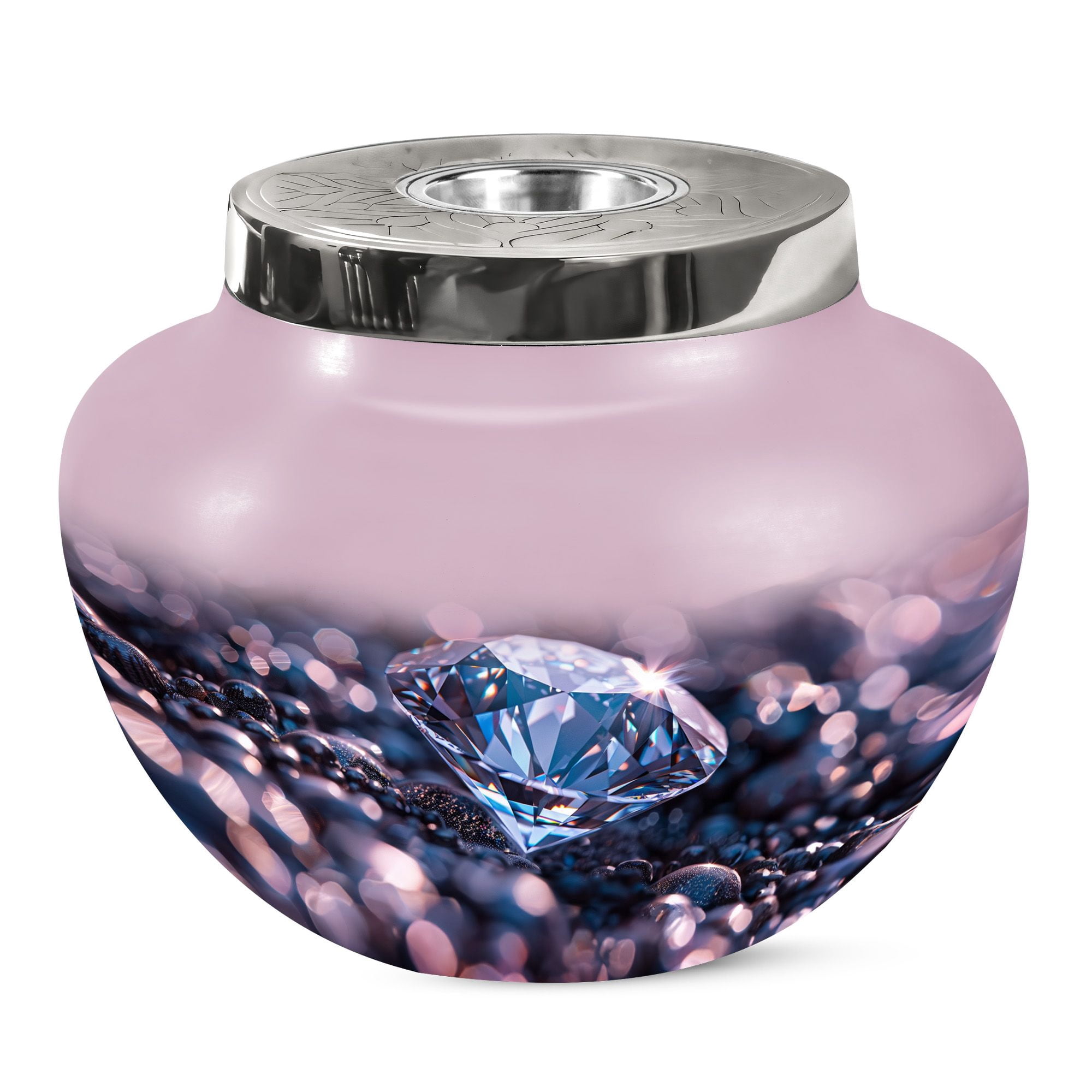 KARYLIZ Diamond Urn for Human Ashes, Diamond Memorial Ashes Urn, Large ...