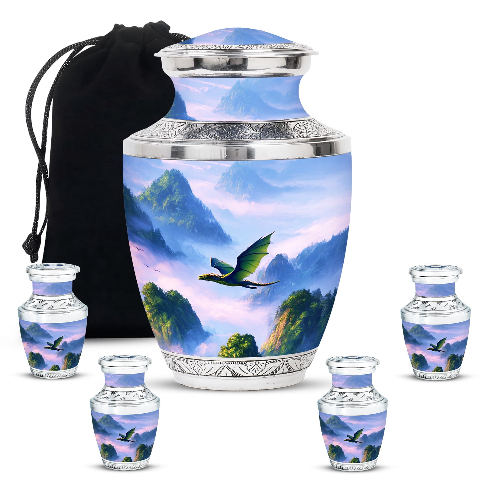 KARYLIZ Dragon Urns For Men - Urn for Ashes Mom & Dad - Cremation Urn ...