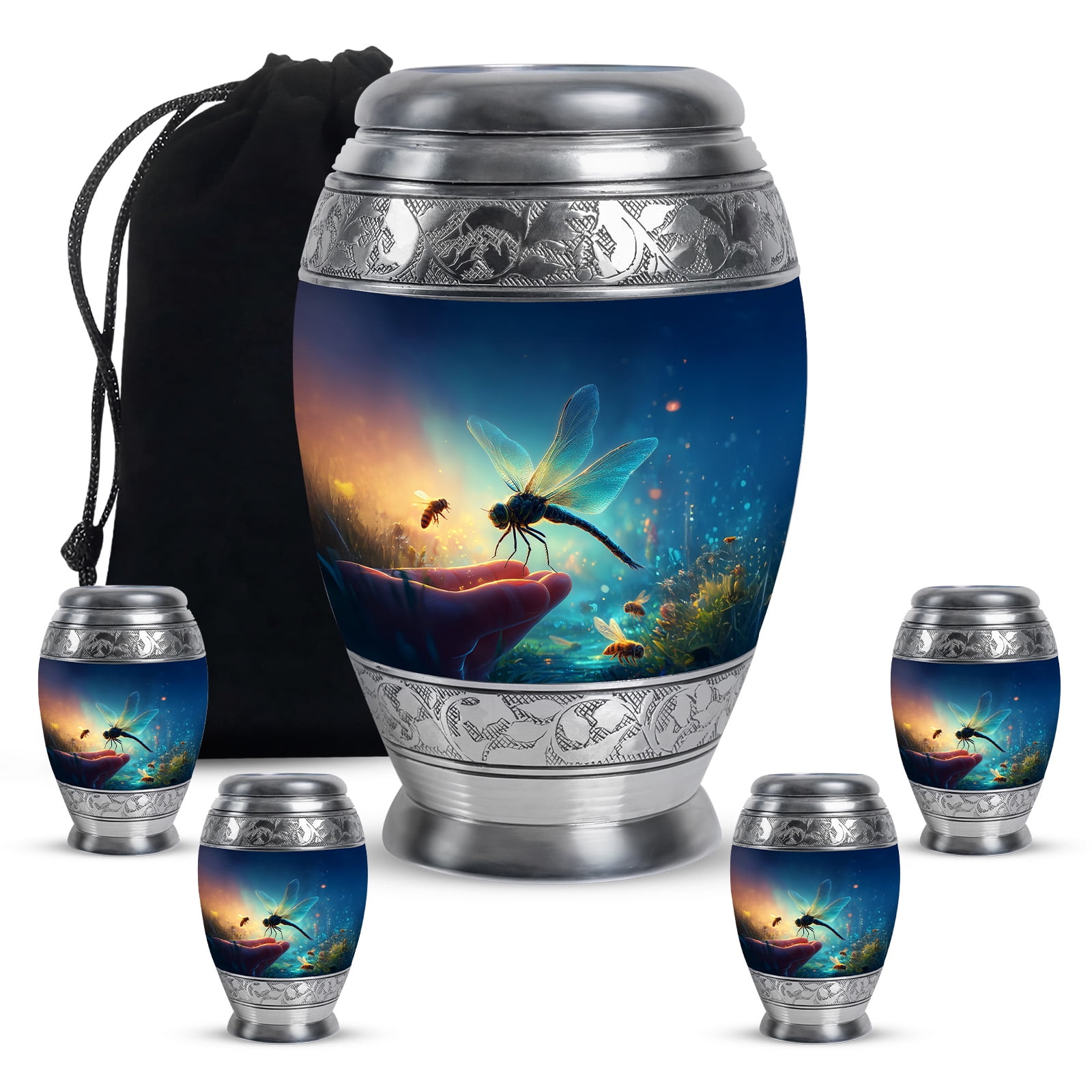KARYLIZ Dragonfly Small Urns For Human Ashes Dad, Cremation Urn for ...