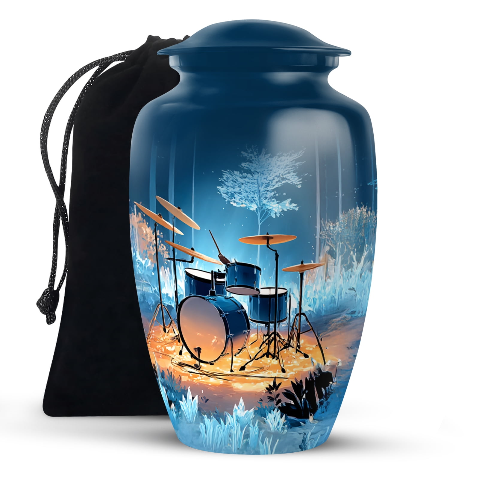 KARYLIZ Durms Urn for Ashes Adult Male - Musical Instrument Cremation ...