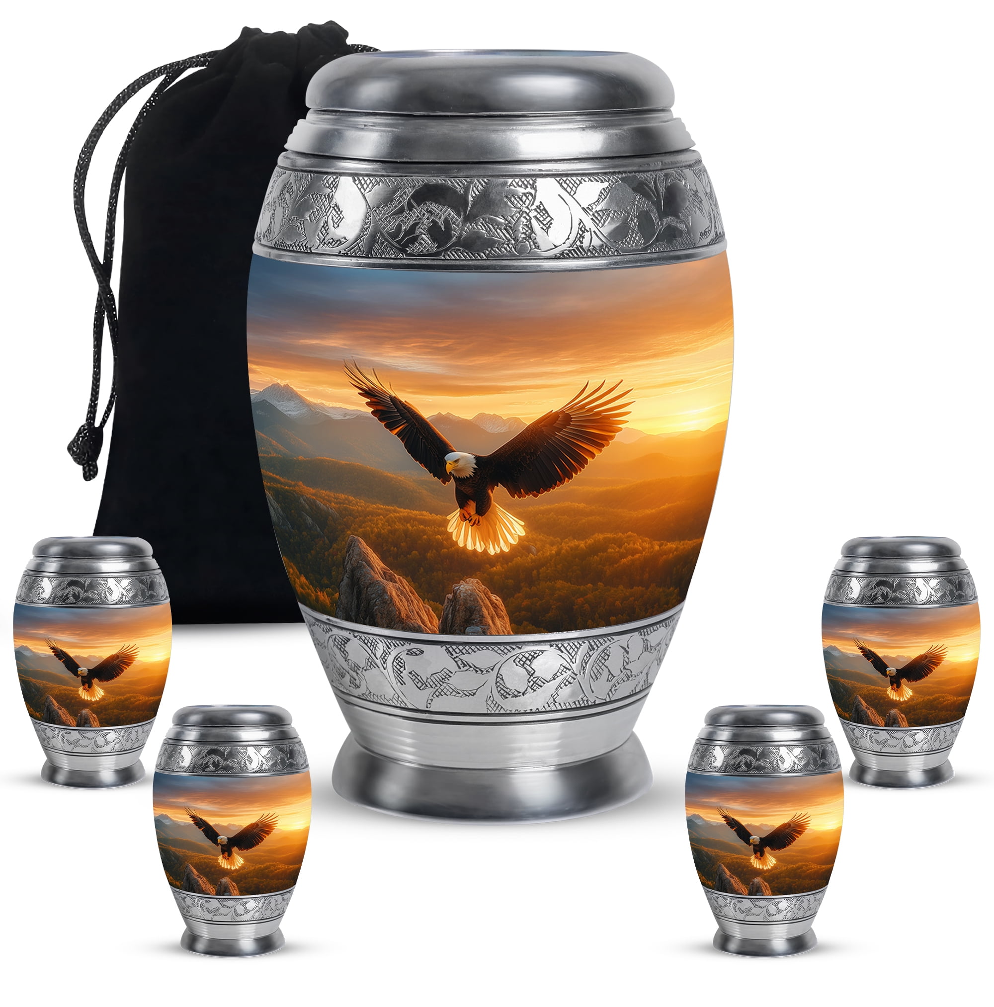 KARYLIZ Eagle Urn - Cremation Urn for Adult Ashes Male Female - Eagle ...