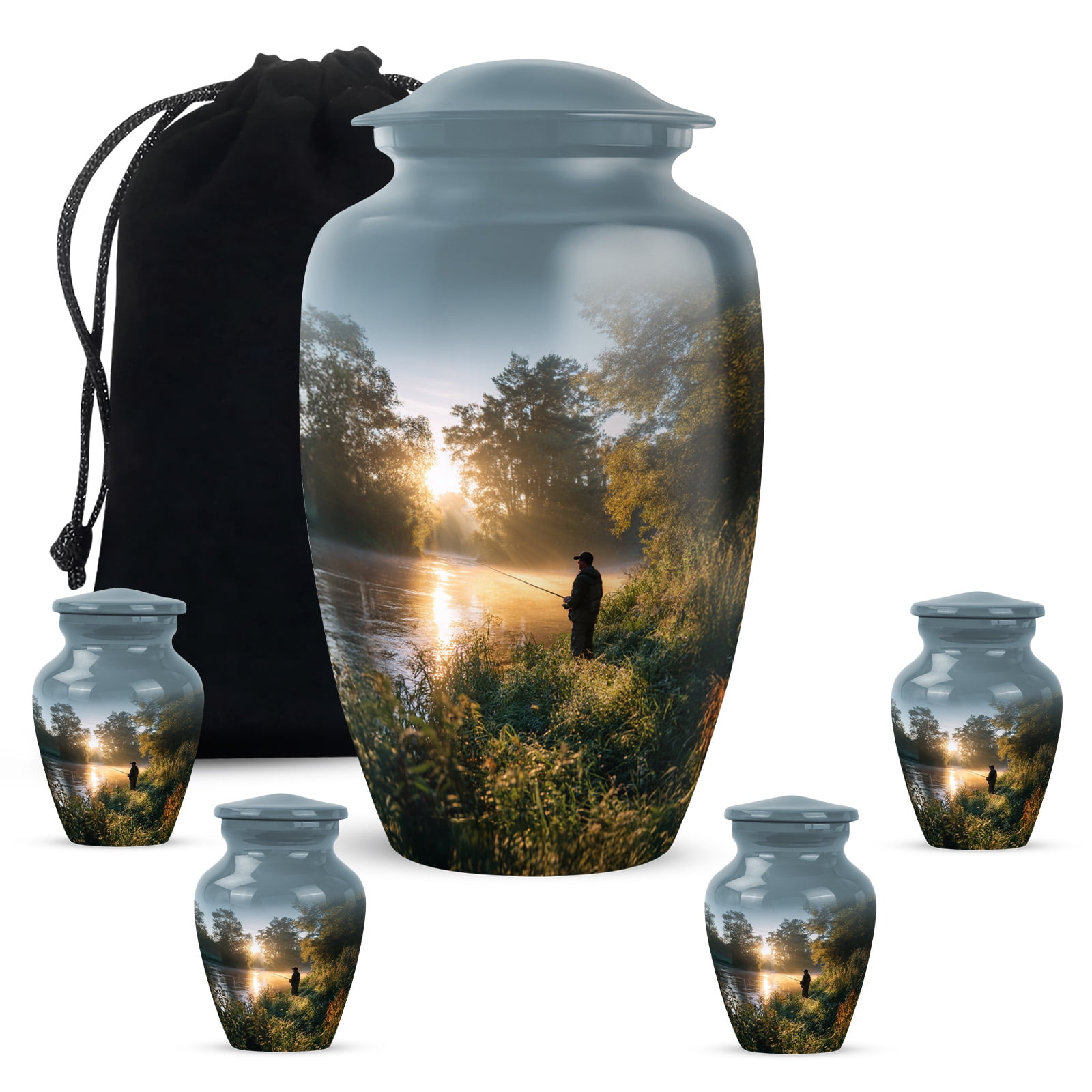 KARYLIZ Small Urns For Human Ashes Fishing - Mini Urns For Human Ashes ...