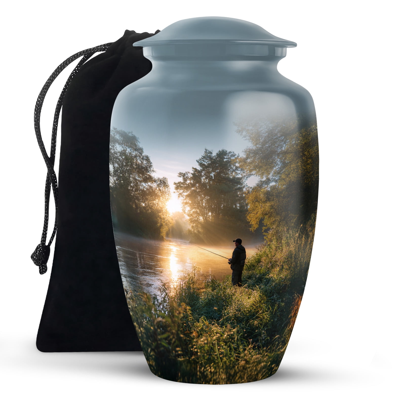 KARYLIZ Urns For Human Ashes Adult Man Fishing - Urns For Human Ashes ...