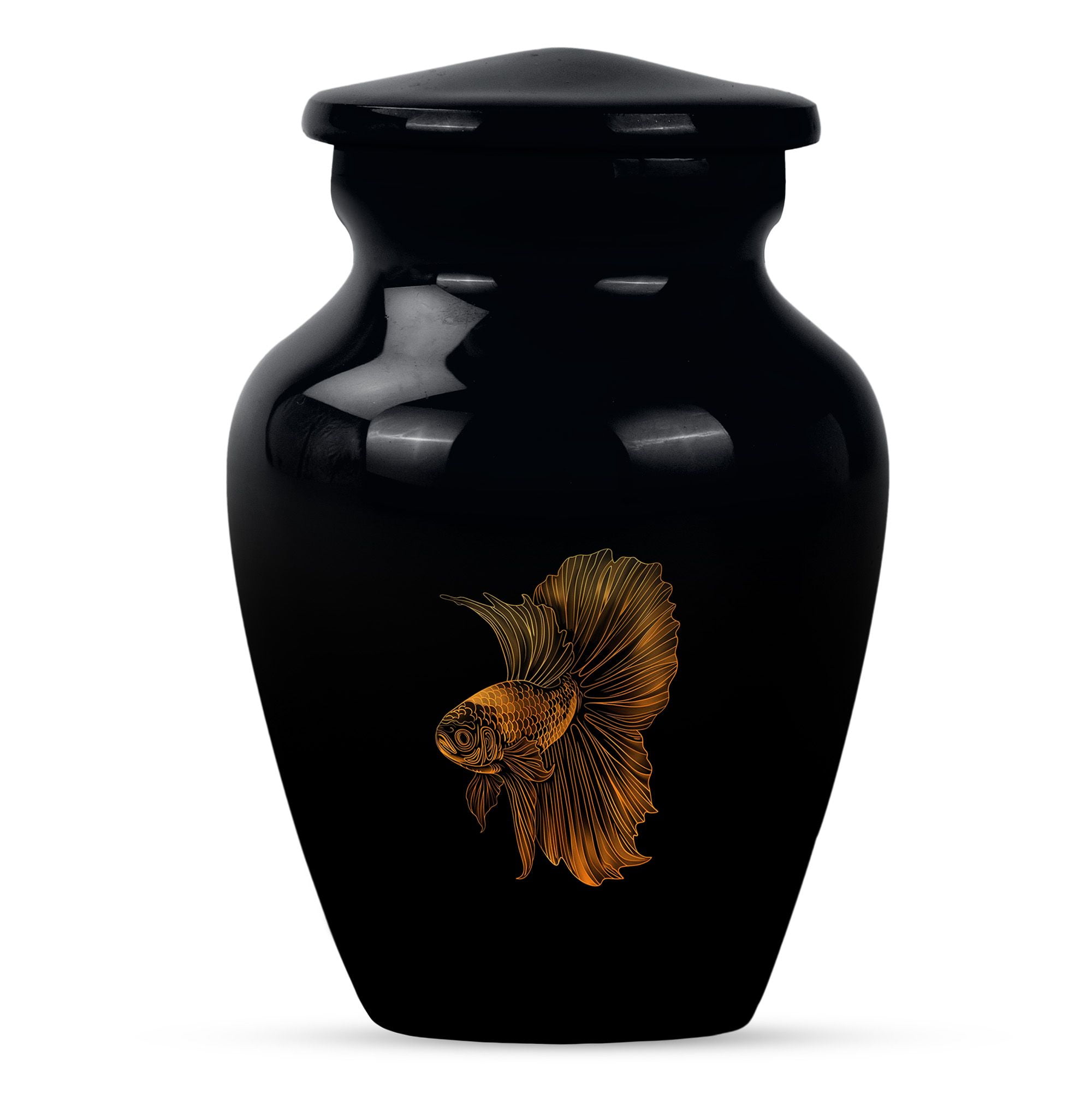 KARYLIZ Fish Keepsake Urns for Human Ashes Set Of 4 - Black Set of 5 ...