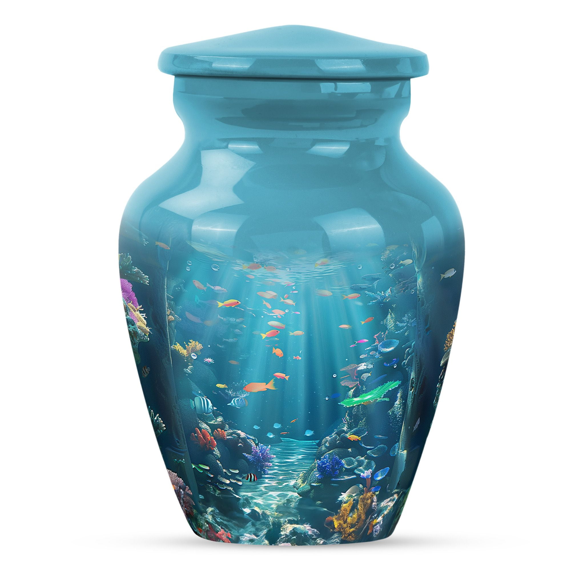 KARYLIZ Fish Urn - Black Set of 5 Mini 3" Memorial Urns for Ashes ...