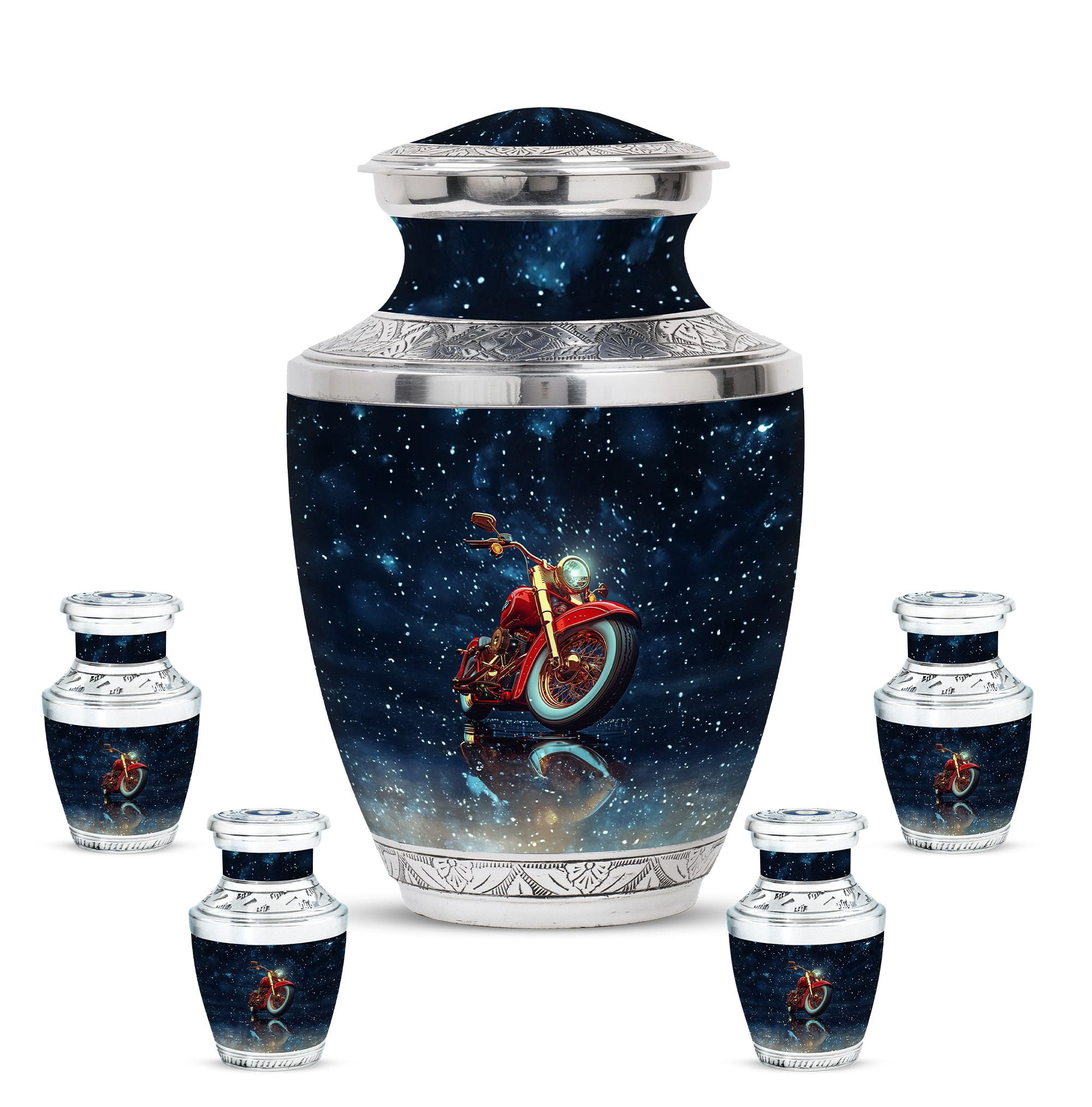 KARYLIZ Fishing Urns Small - Stary Sky Cremation Urns for Human Ashes ...