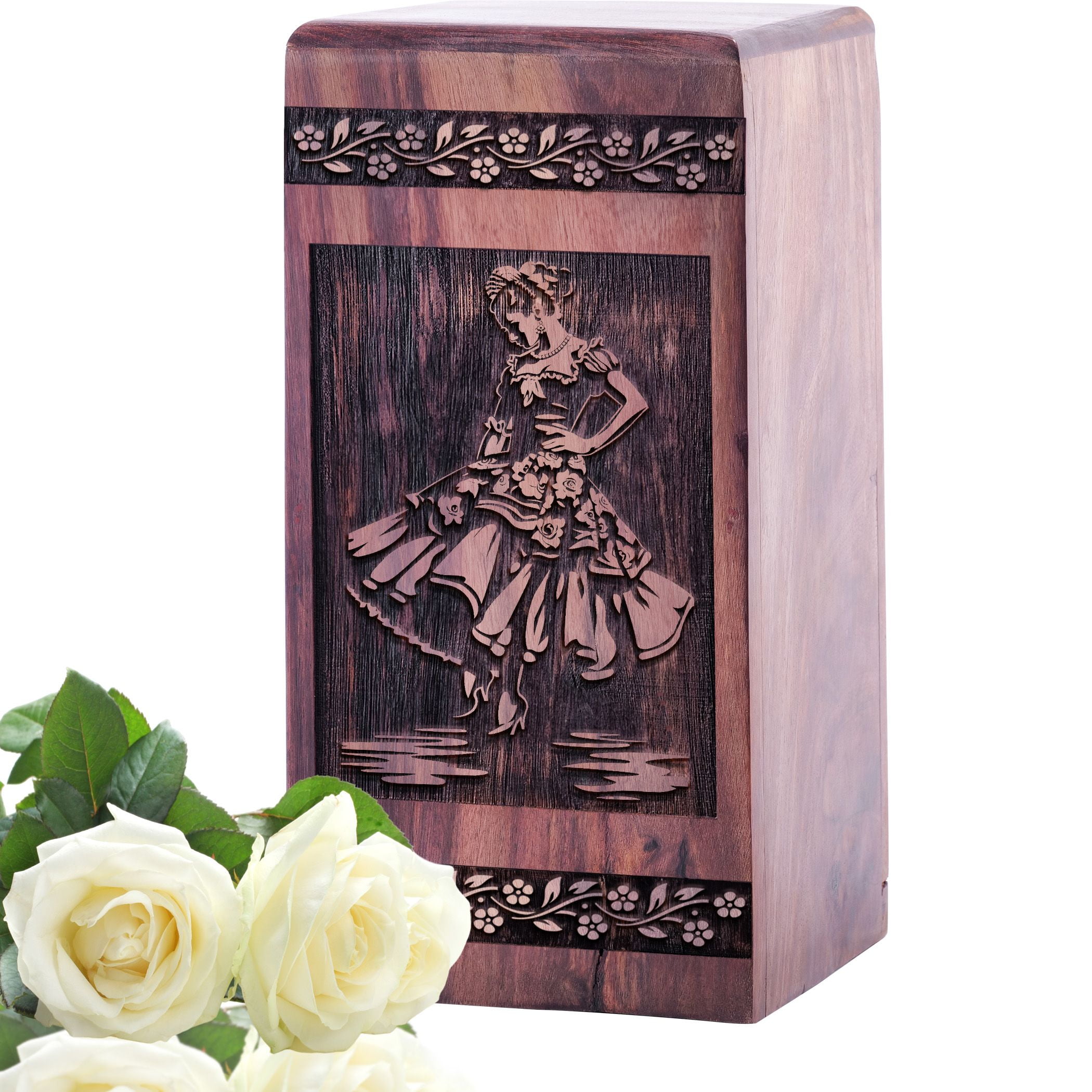 KARYLIZ Flamenco Dancer Wood Ash - Adult Urns For Human Ashes Women ...
