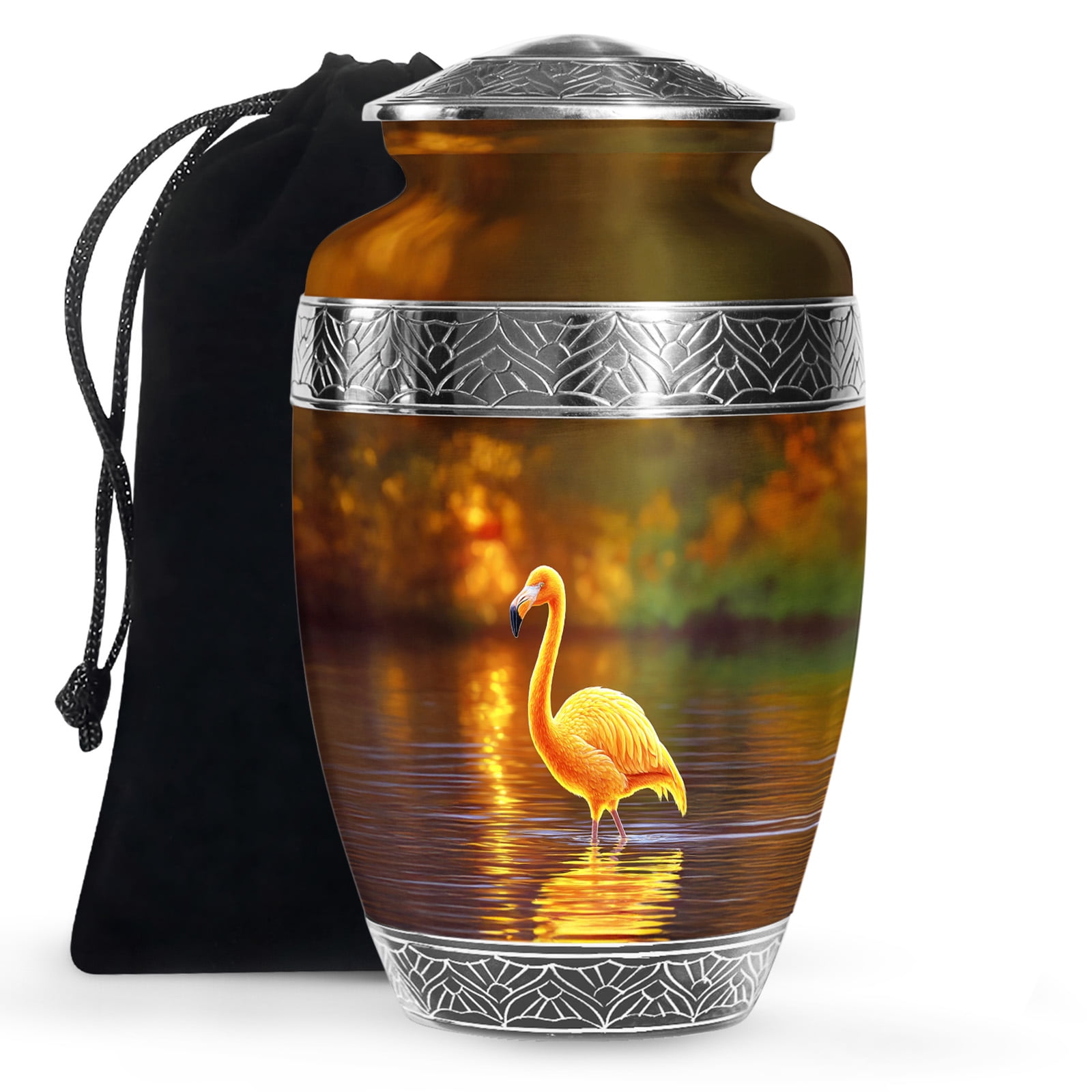 KARYLIZ Flamingo Classic Urn for Ashes Adult Men and Women, Memorial ...