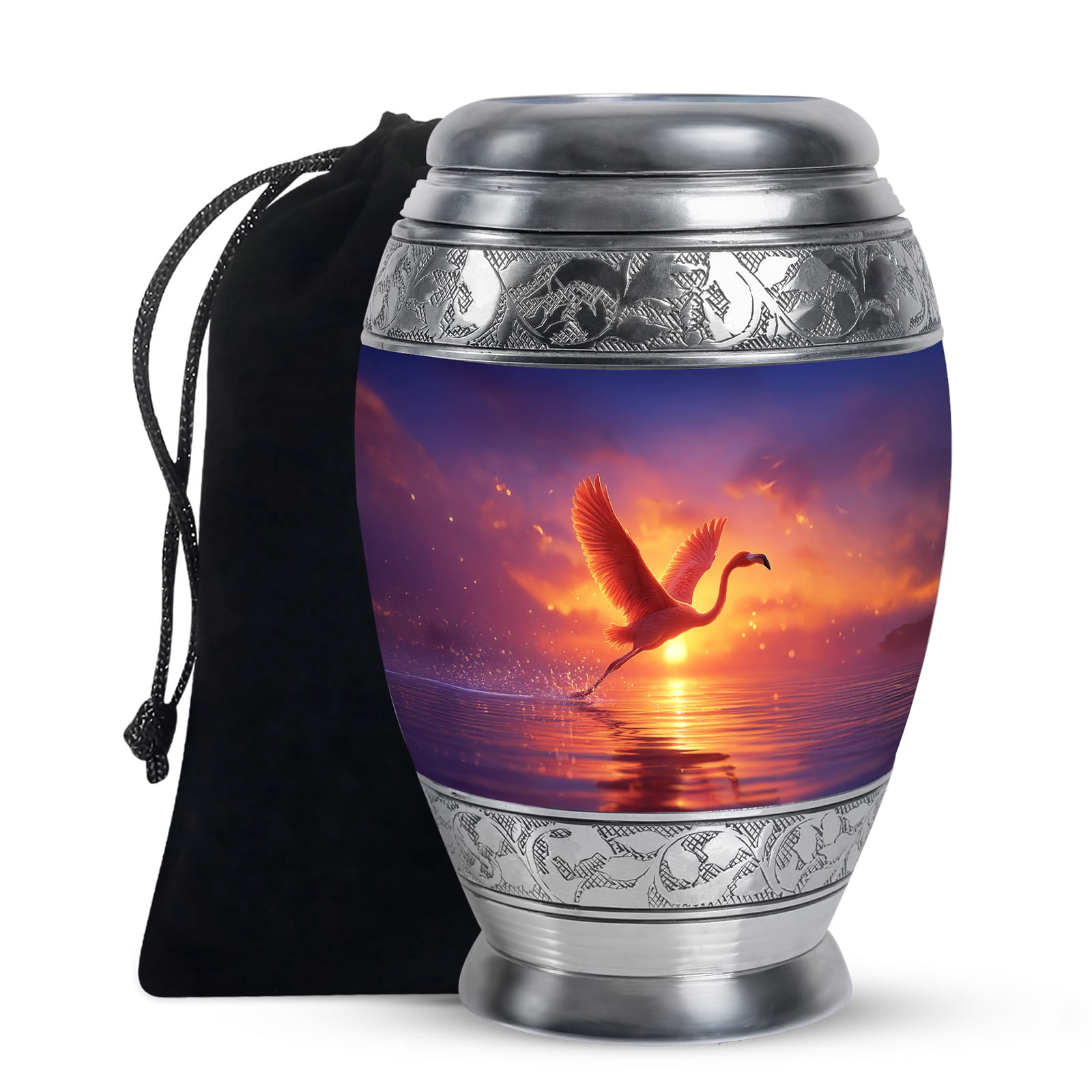 KARYLIZ Flamingo Urn for Human Ashes, Large Urns for Male & Female, Ash ...