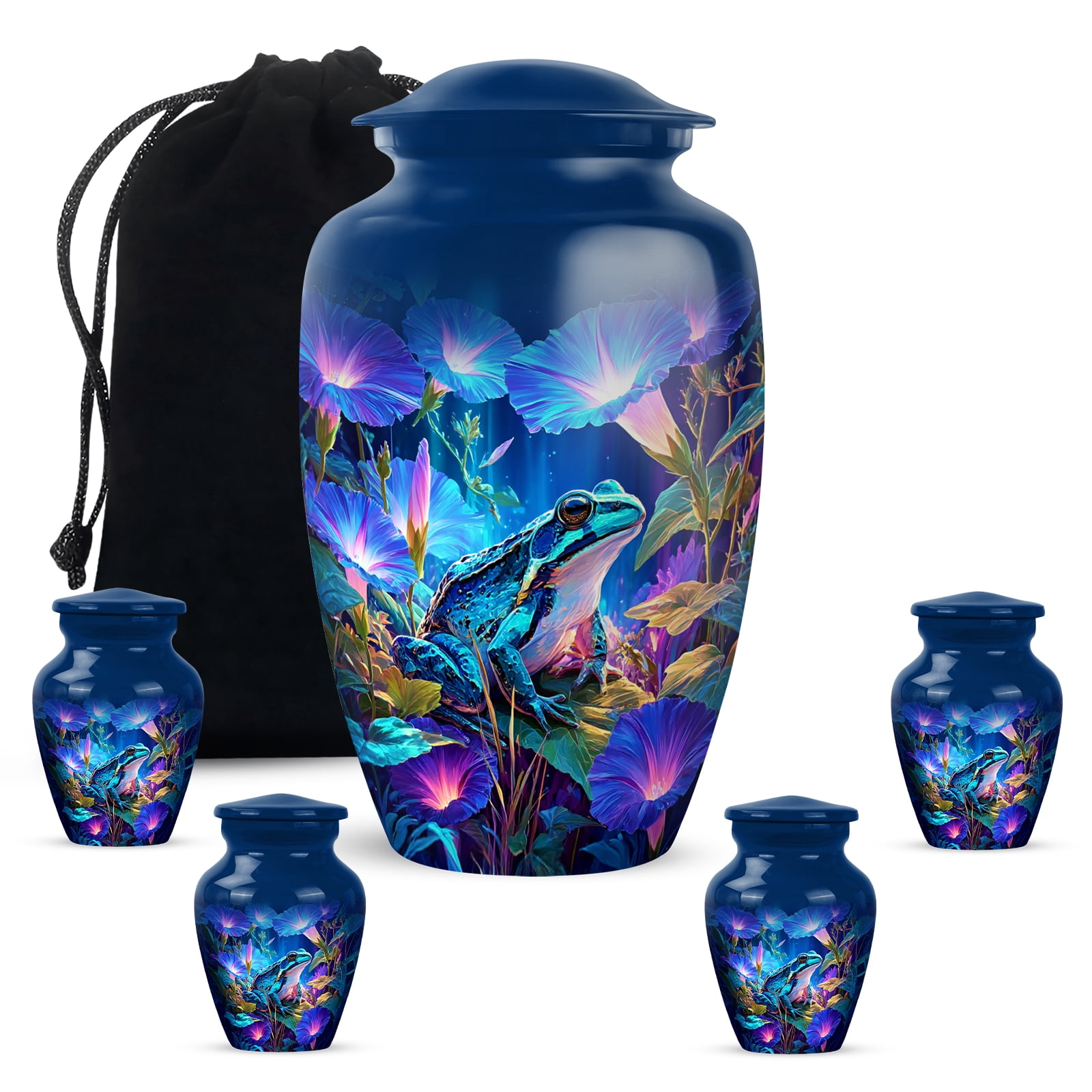 KARYLIZ Frogs Cremation Urn - Urn Box For Ashes Adult Male - Purple ...