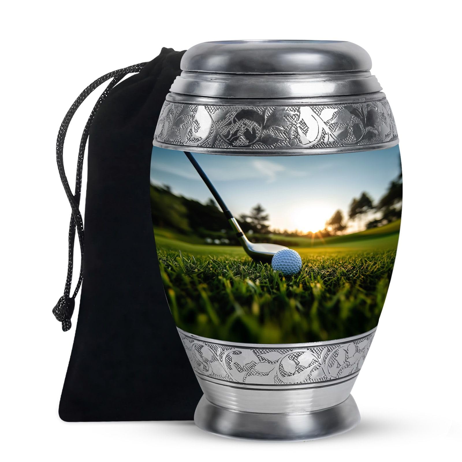 KARYLIZ Golf Adult Urn Large - Funeral Urn for Human Ashes Female ...