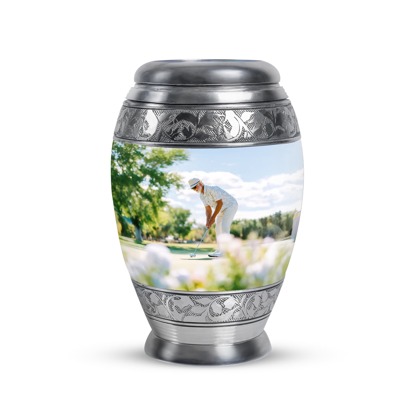 KARYLIZ Golf Ball Urn for Ashes - Summer Green Small Urns for Human ...