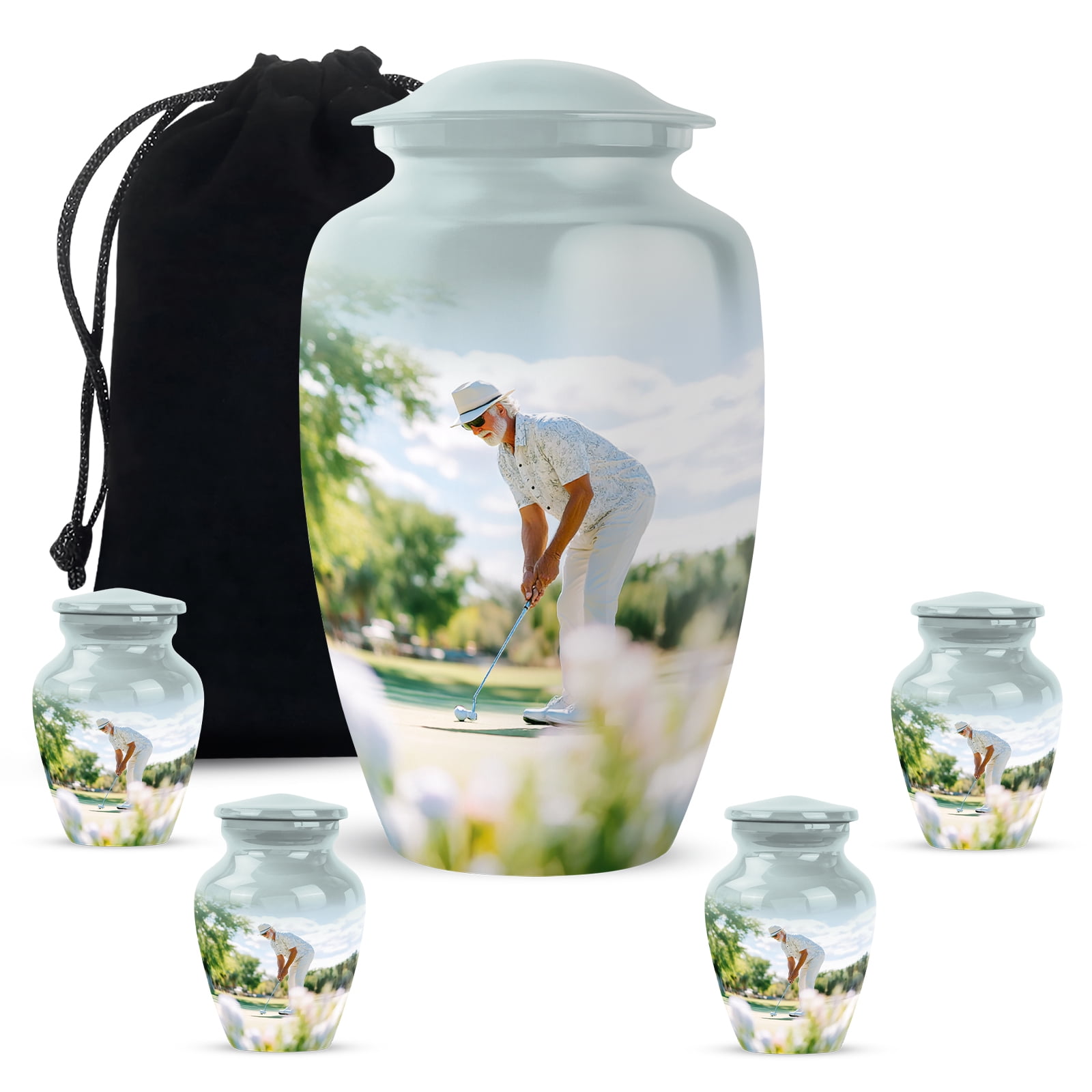 KARYLIZ Golf Ball Urns For Women & Men - Cremation Urns For Human Ashes ...