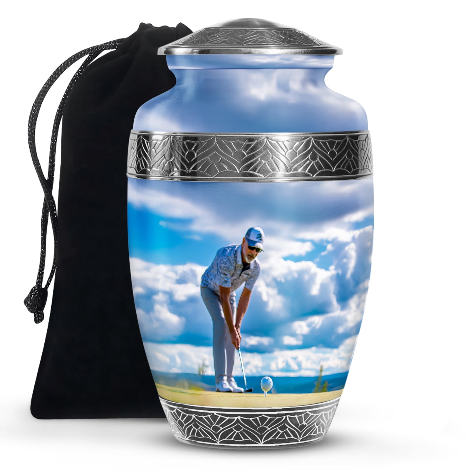 KARYLIZ Golf Ball Urns For Ashes Adult Male - Cremation Urns For Human ...