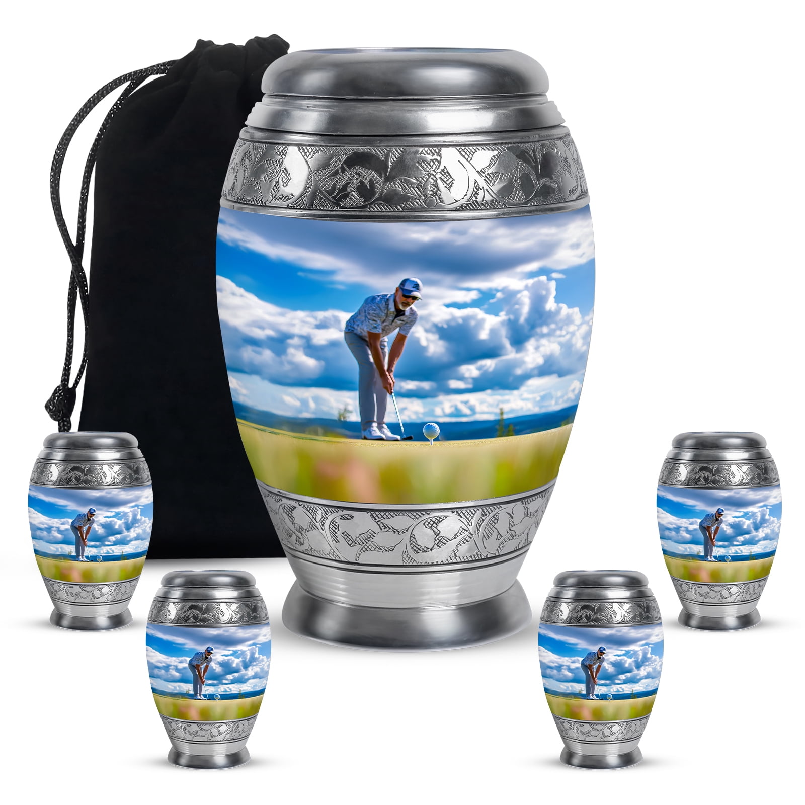 KARYLIZ Golf Ball Urns For Ashes Adult Male - Funeral Urns For Adult ...