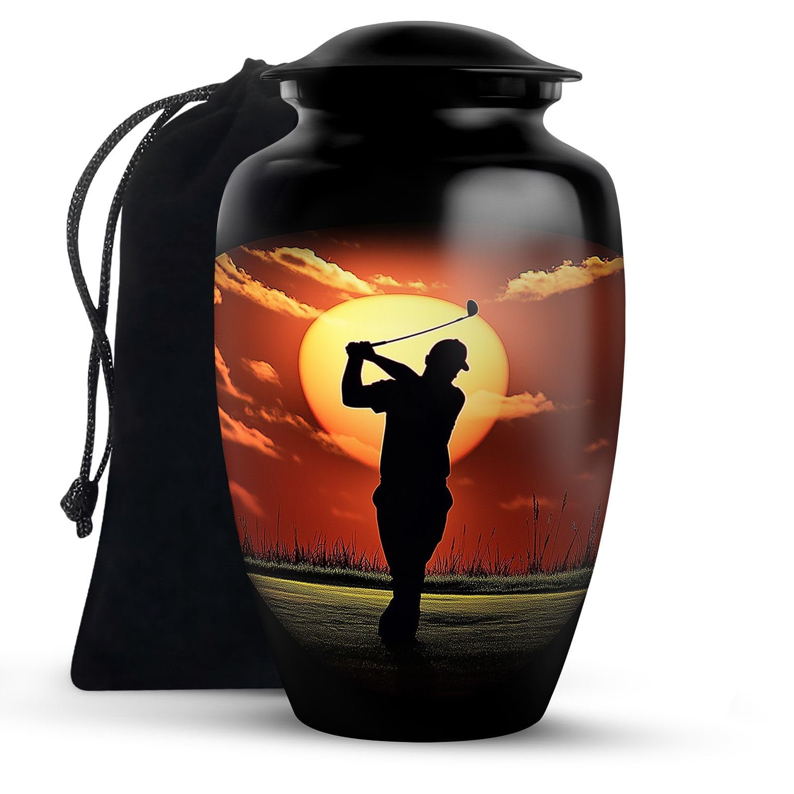 KARYLIZ Golf Large Cremation Urns for Human Ashes Adult Male & Female ...