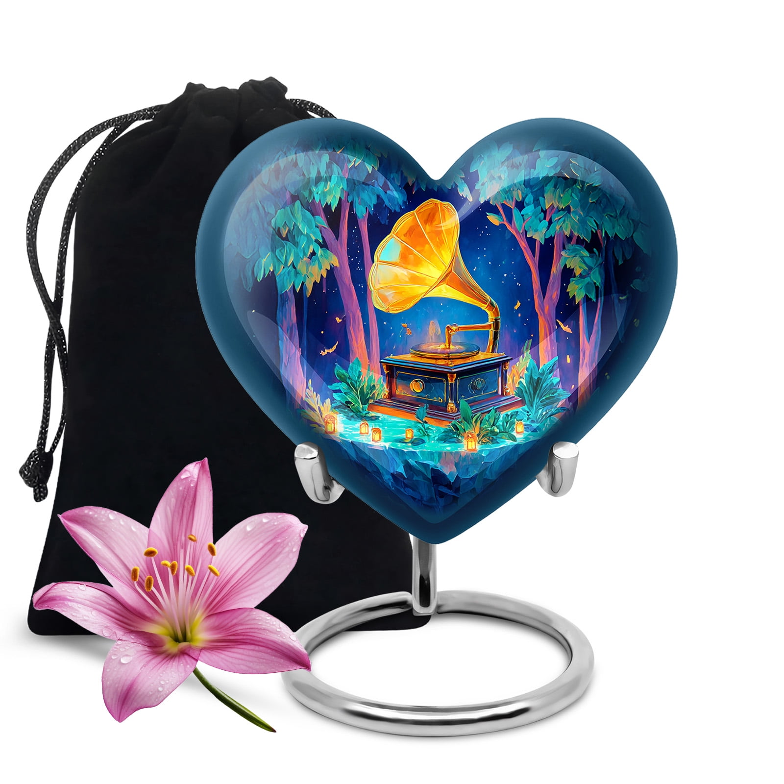 KARYLIZ Gramophone Urn For Ashes Adult Male, Floating Island Cremation ...