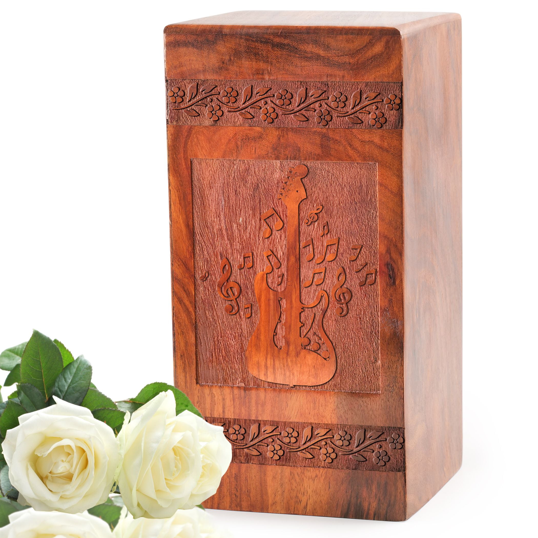 KARYLIZ Guitar Wooden Urns - Funerary Urns - Engraved Wooden Urn Box ...